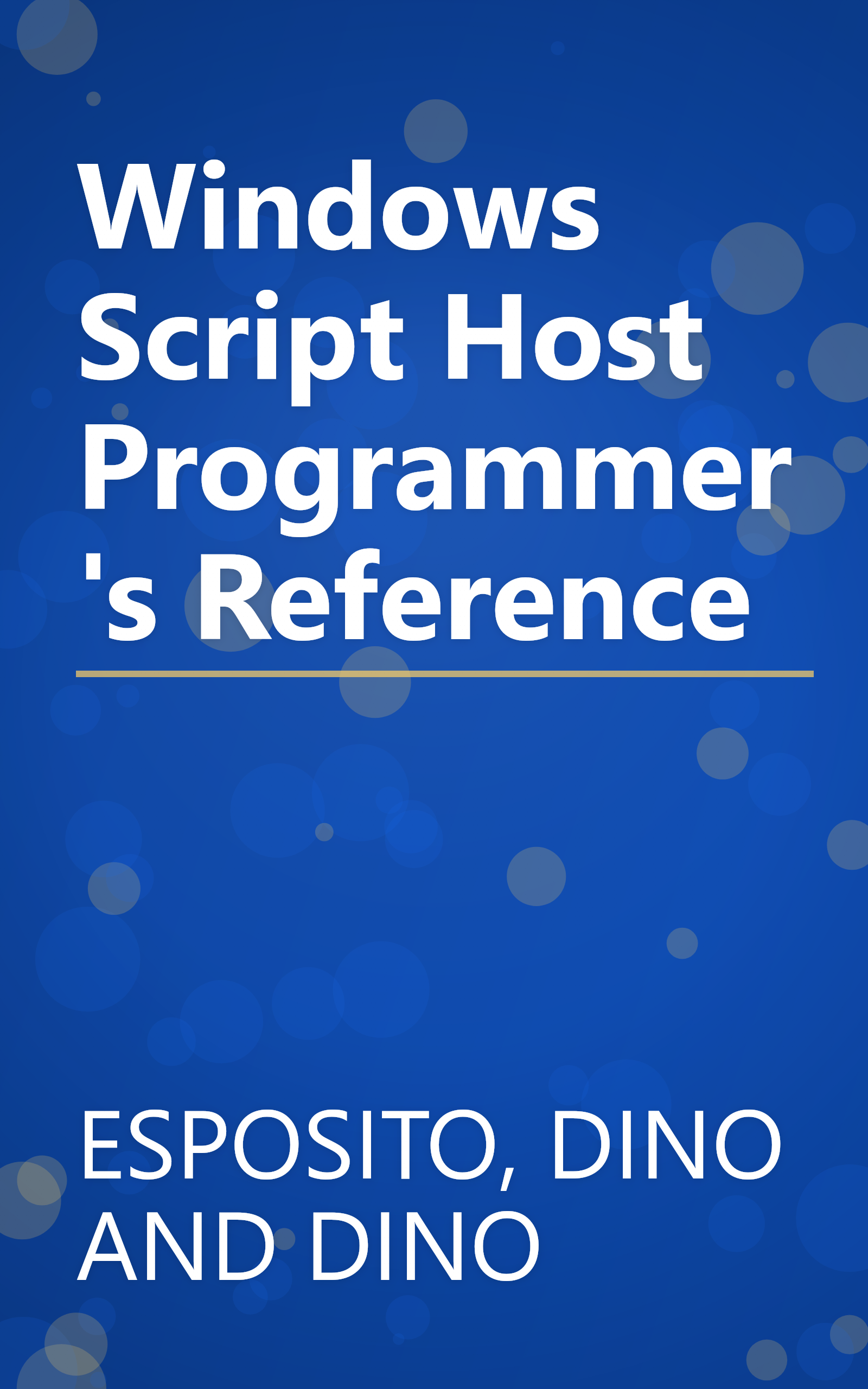 Windows Script Host Programmer's Reference book cover