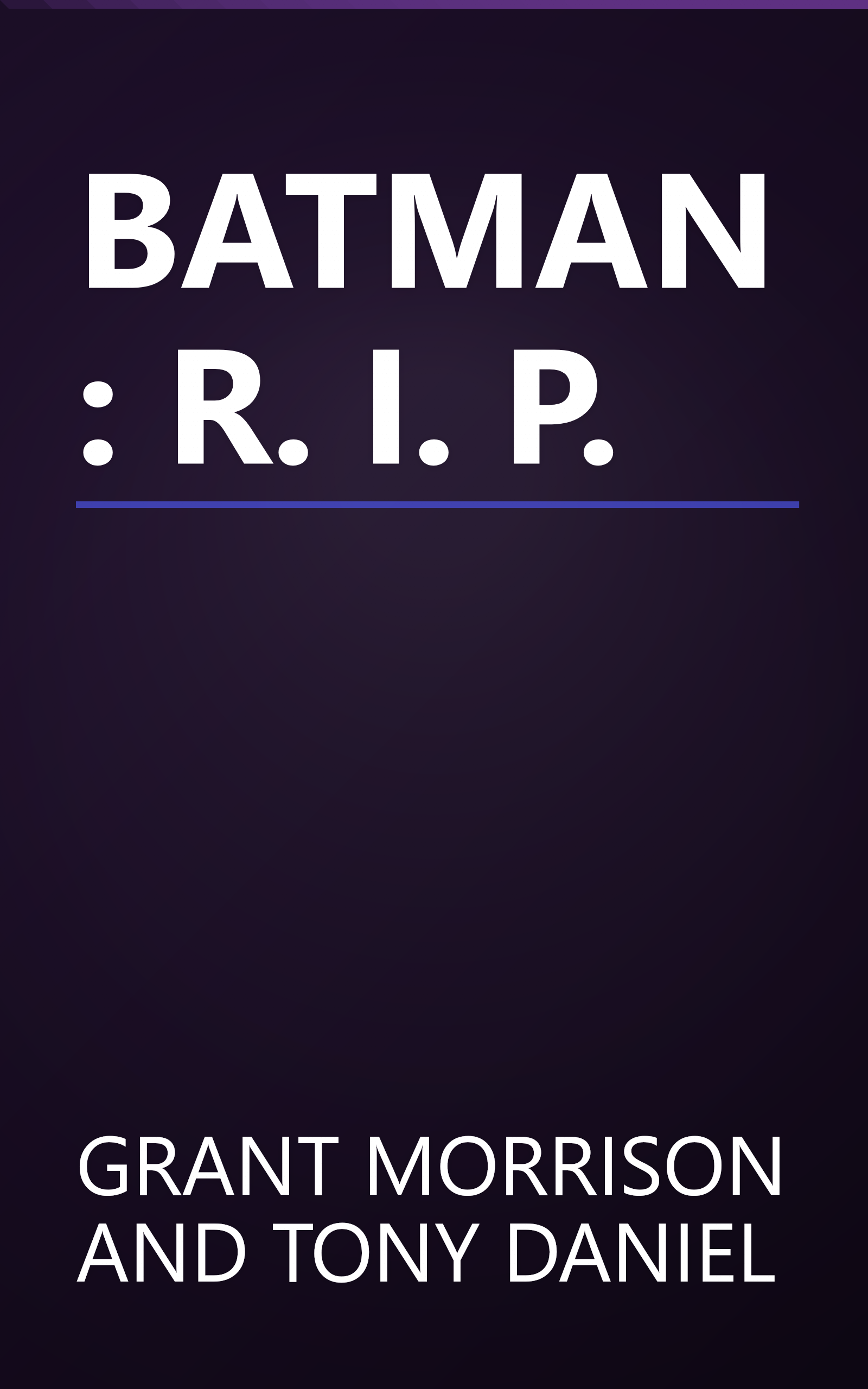 BATMAN: R. I. P. book cover