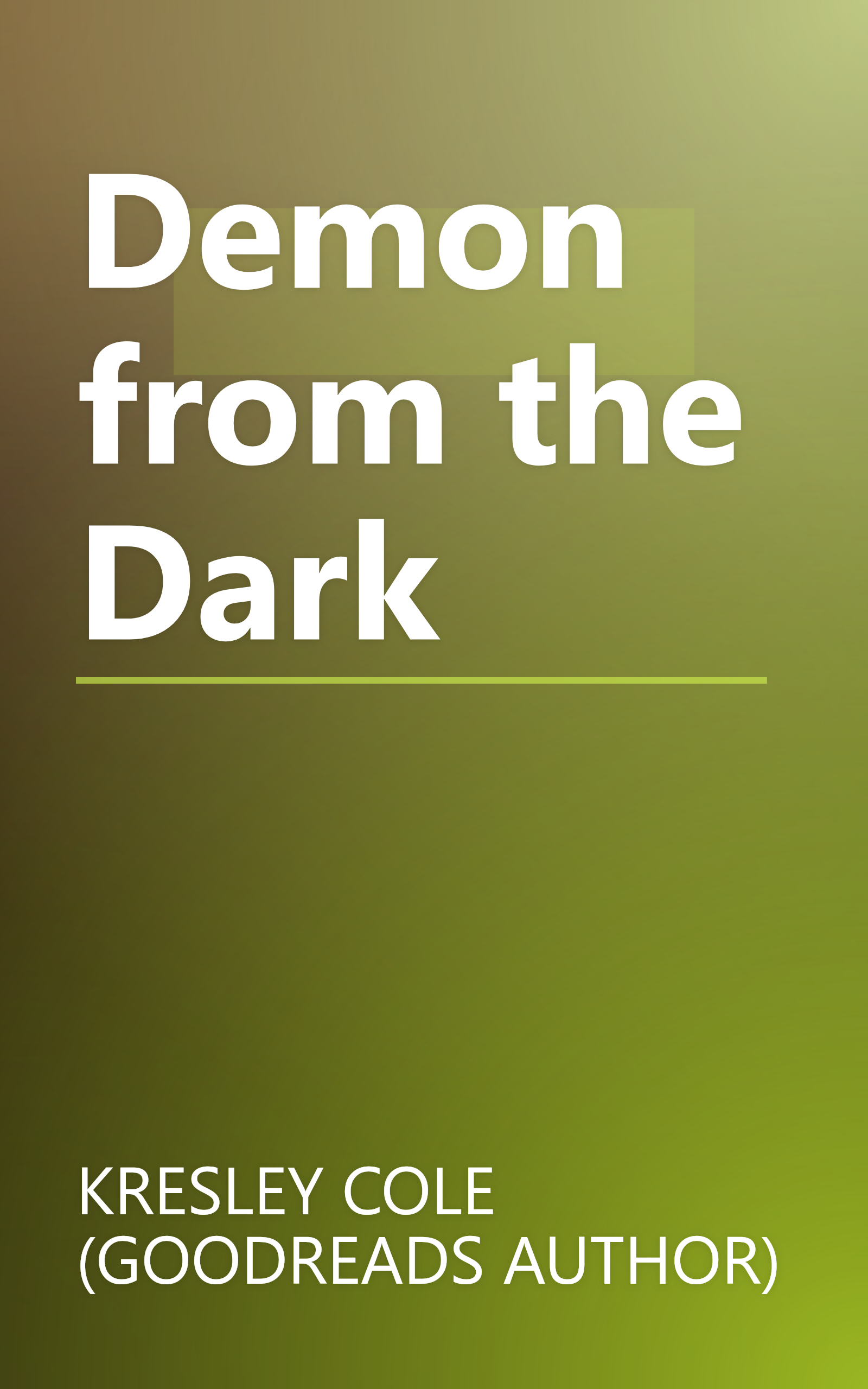 Demon from the Dark book cover