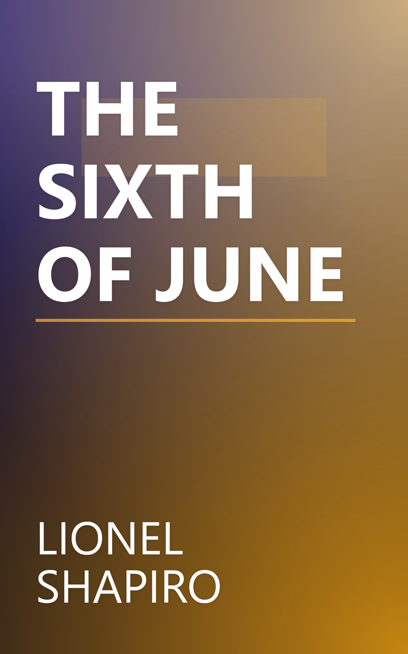 THE SIXTH OF JUNE book cover