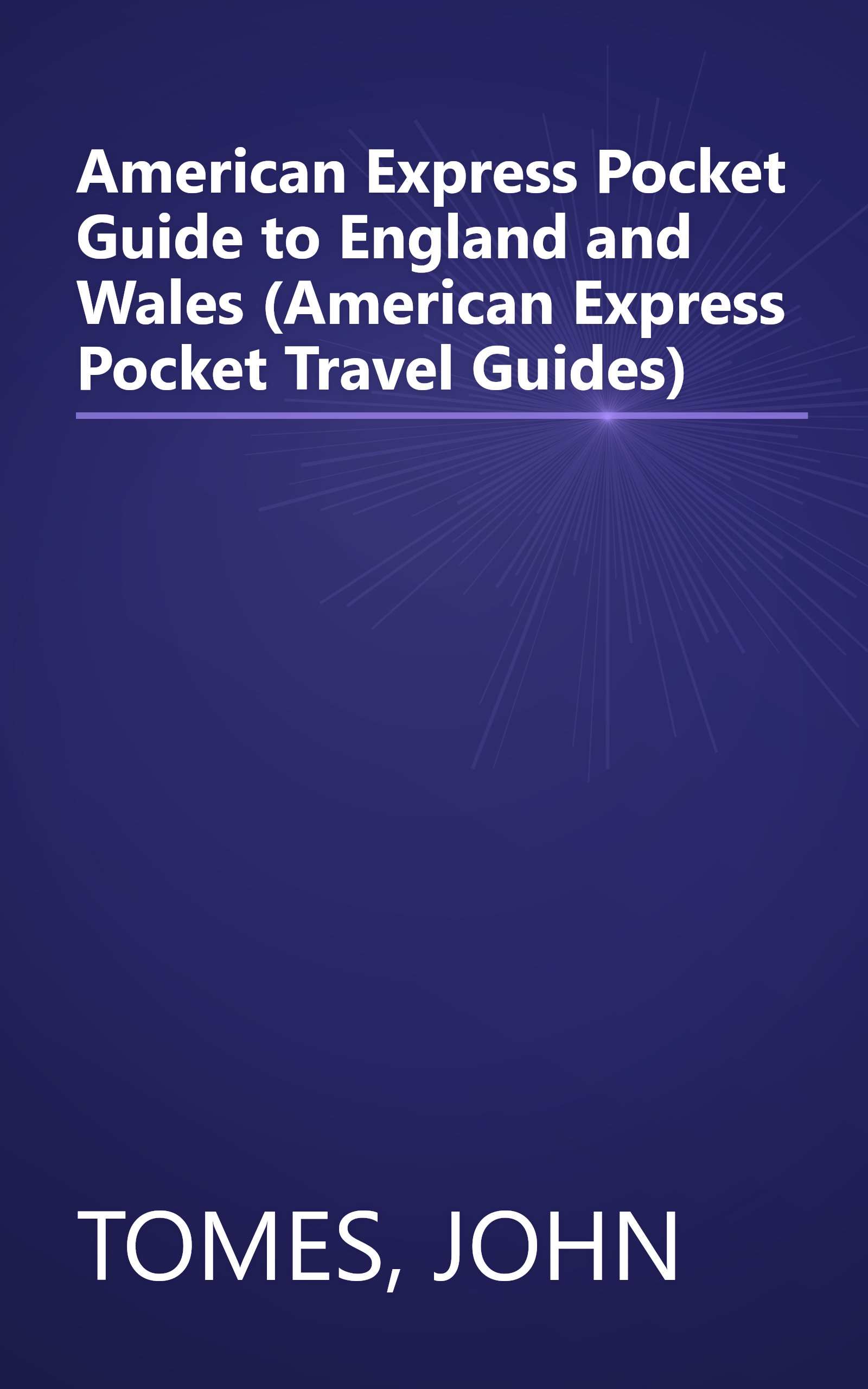 American Express Pocket Guide to England and Wales (American Express Pocket Travel Guides) book cover