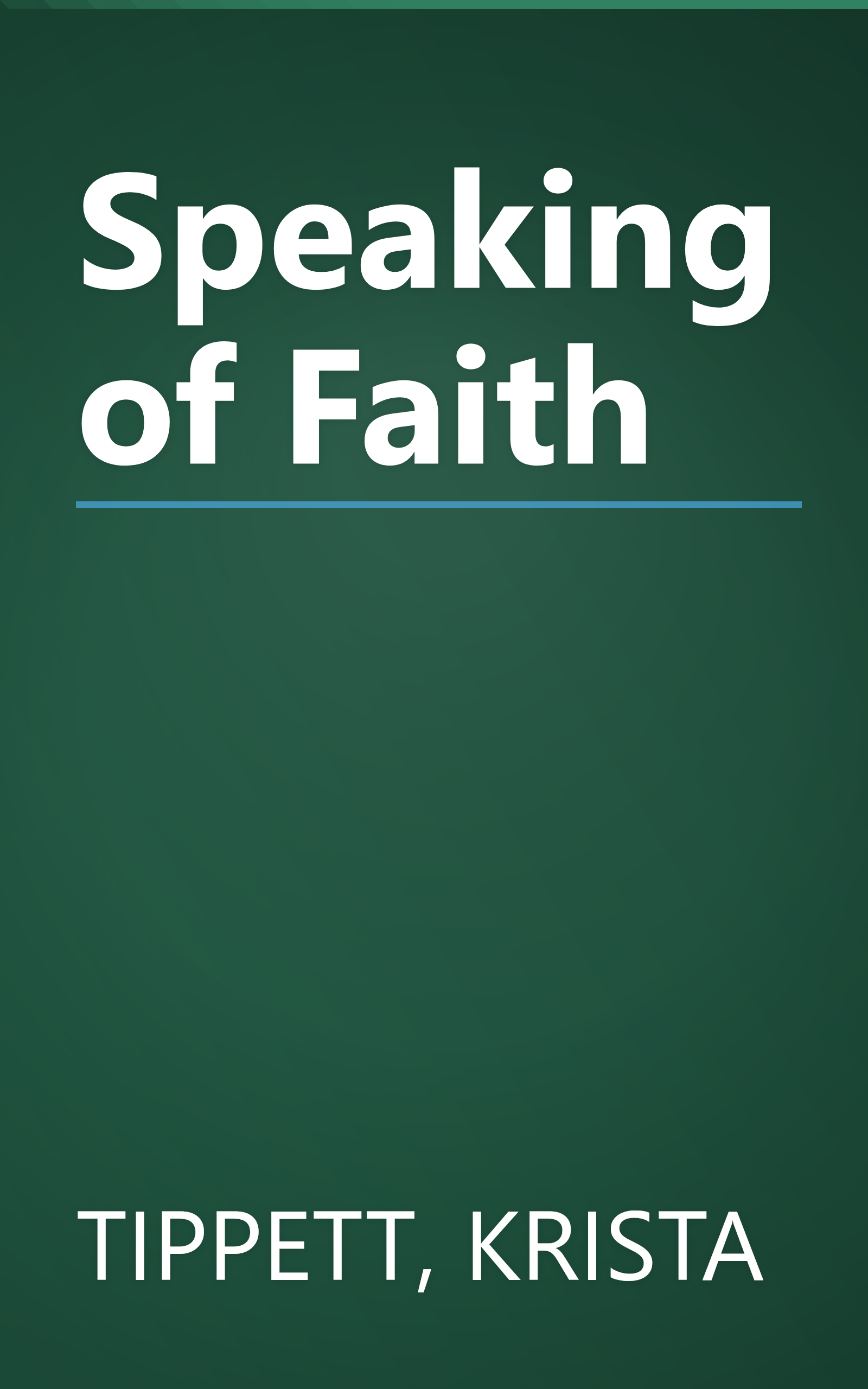 Speaking of Faith book cover