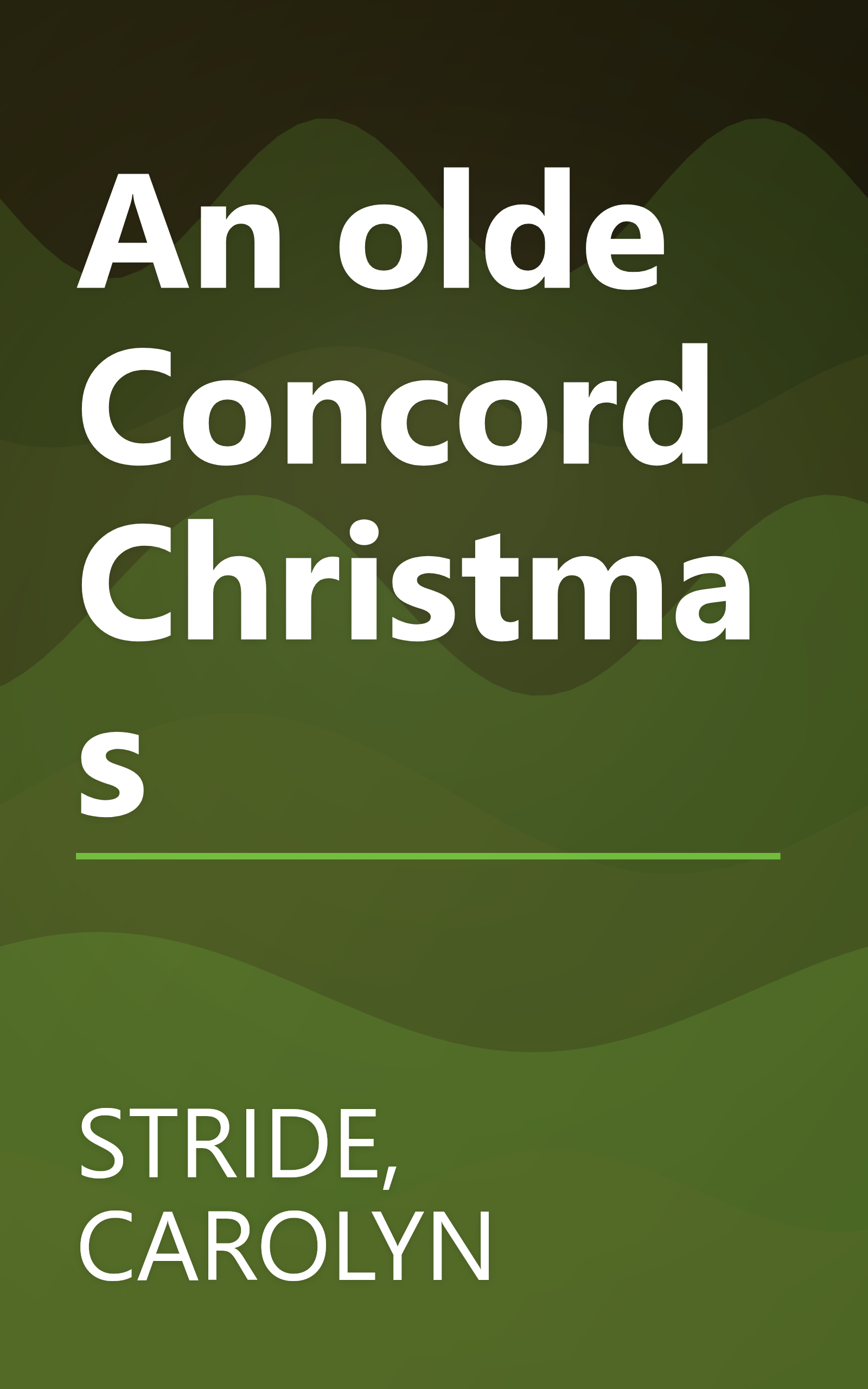 An olde Concord Christmas book cover