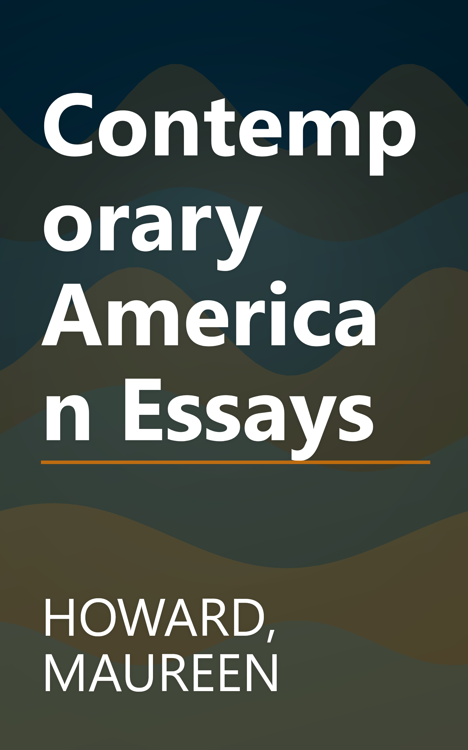 Contemporary American Essays book cover