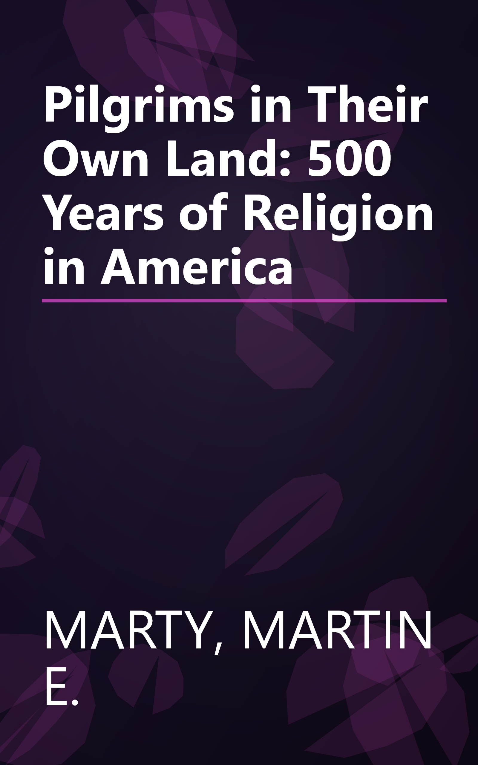 Pilgrims in Their Own Land: 500 Years of Religion in America book cover