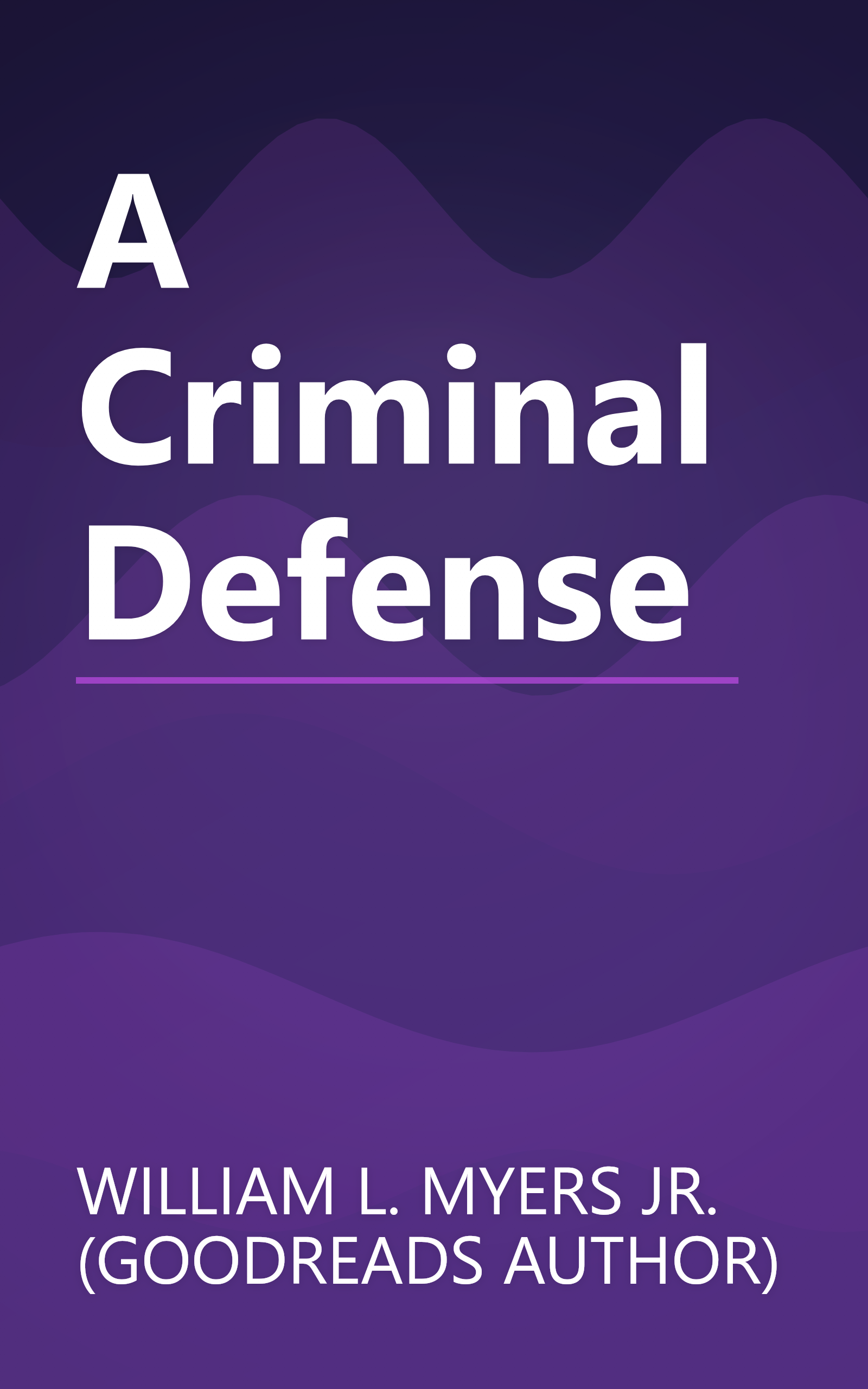 A Criminal Defense book cover