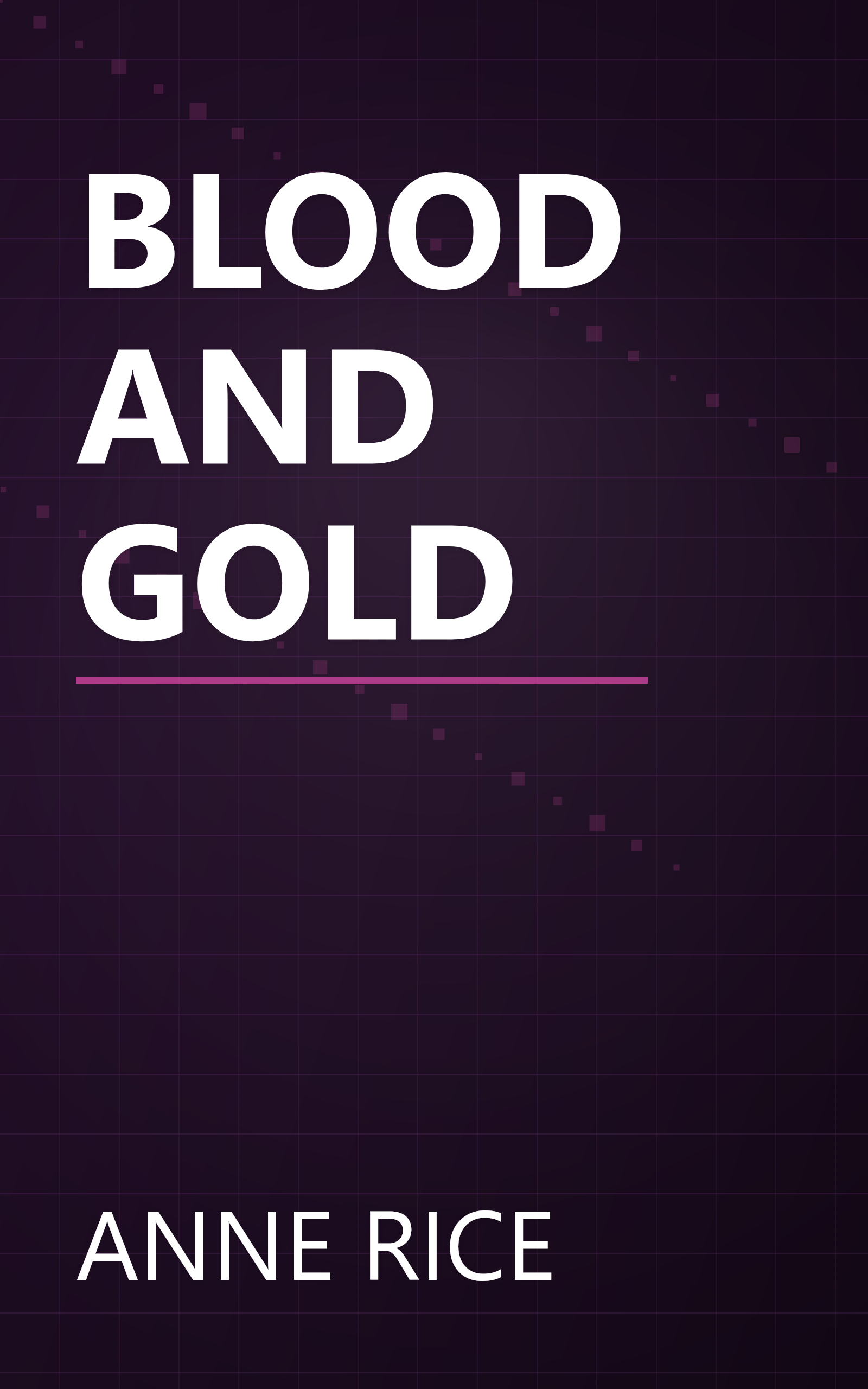 BLOOD AND GOLD book cover