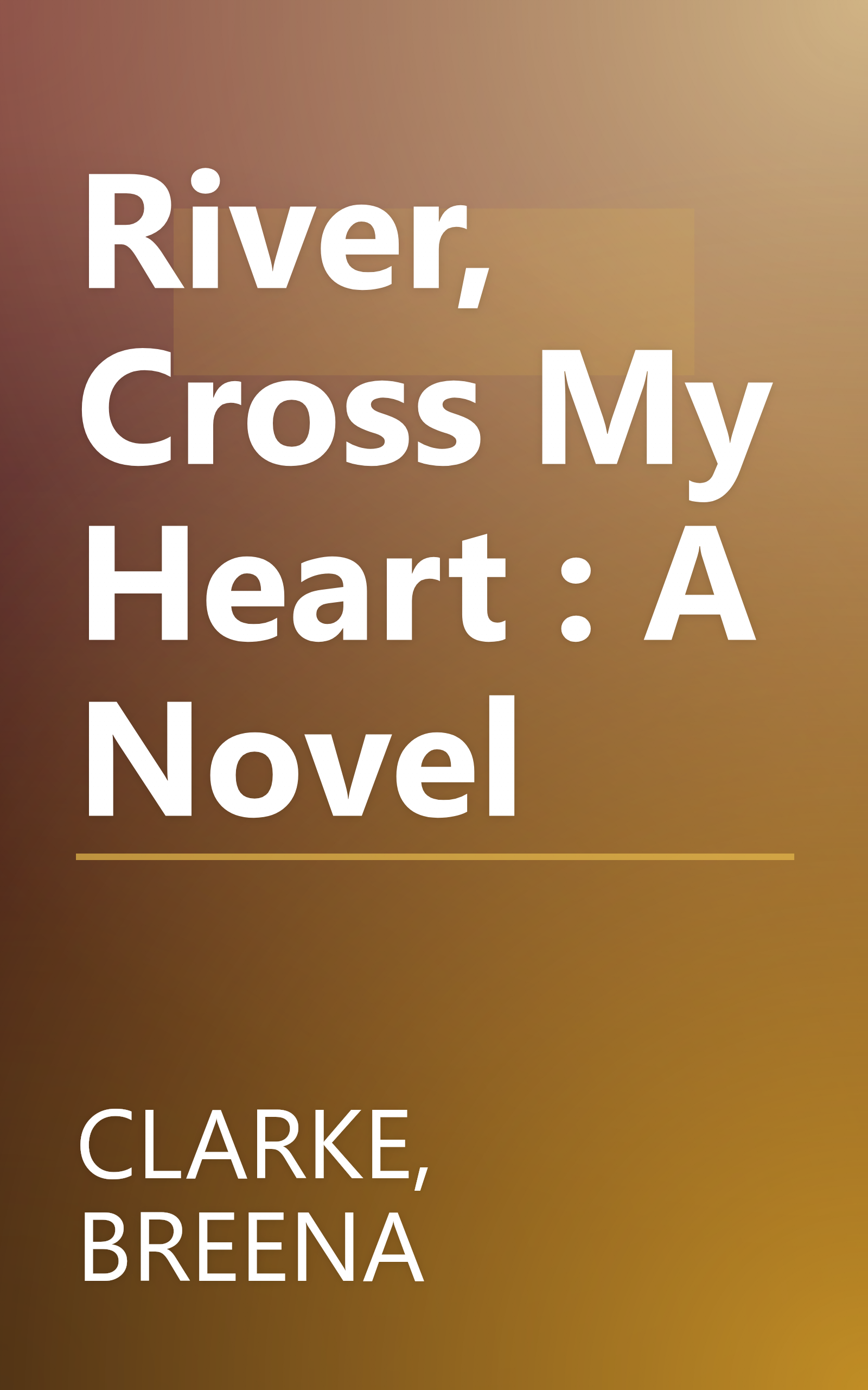 River, Cross My Heart : A Novel book cover