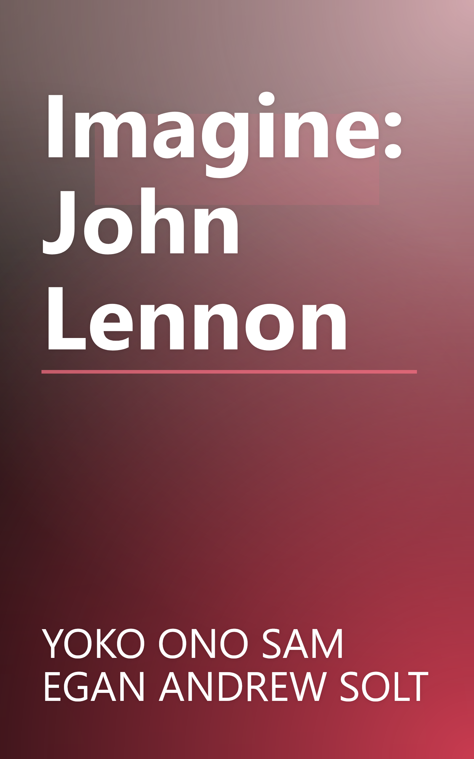 Imagine: John Lennon book cover