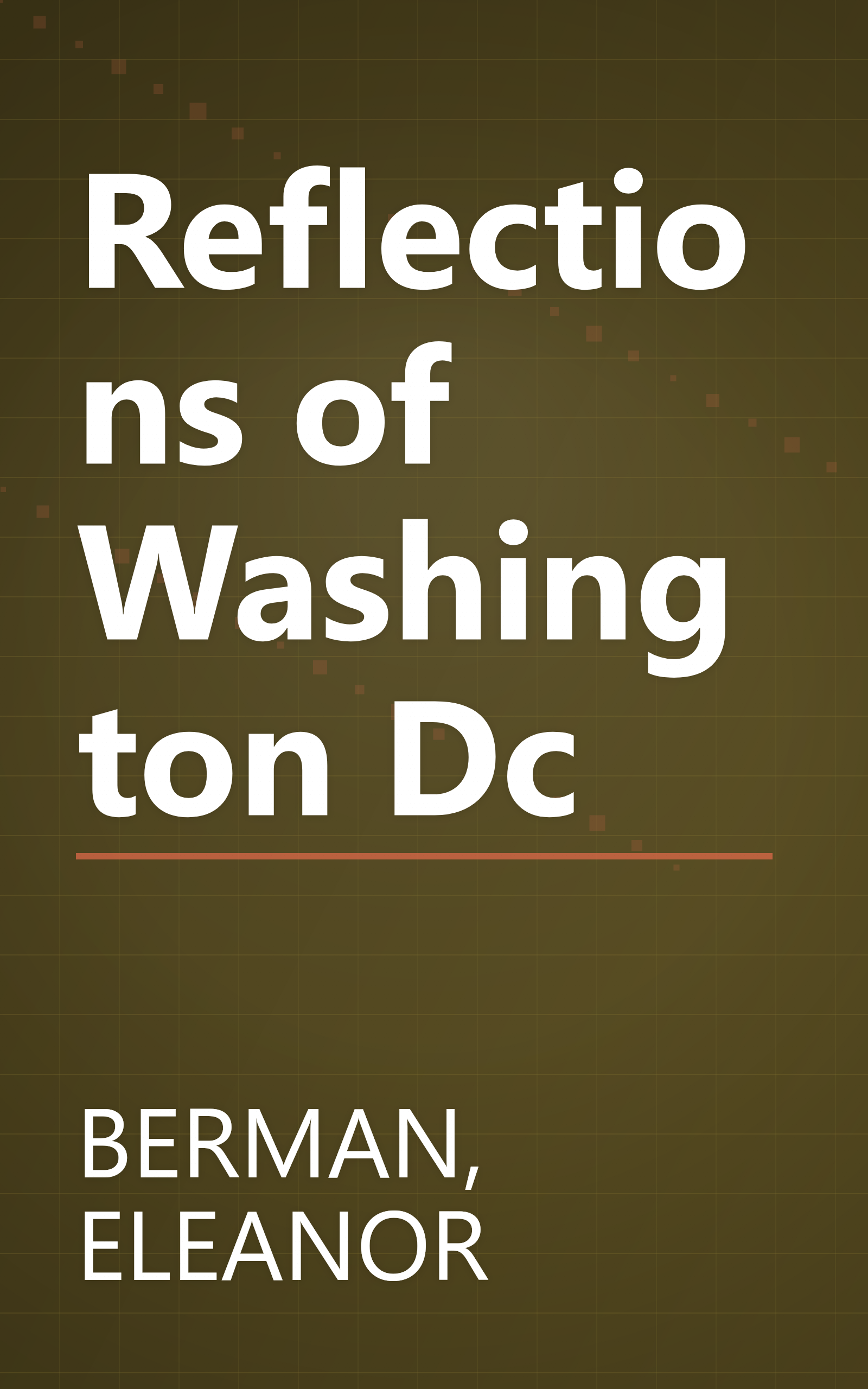 Reflections of Washington Dc book cover
