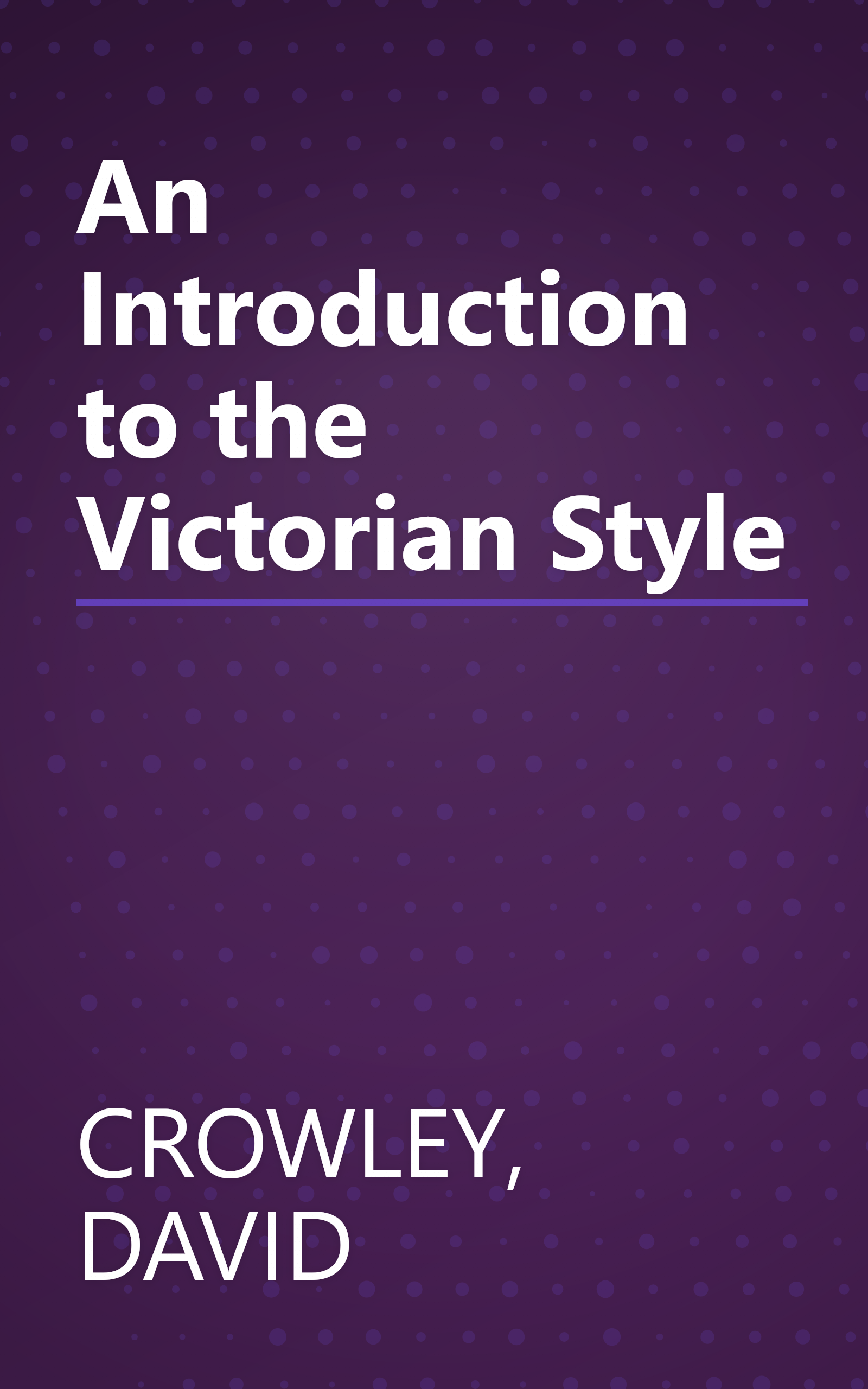 An Introduction to the Victorian Style book cover