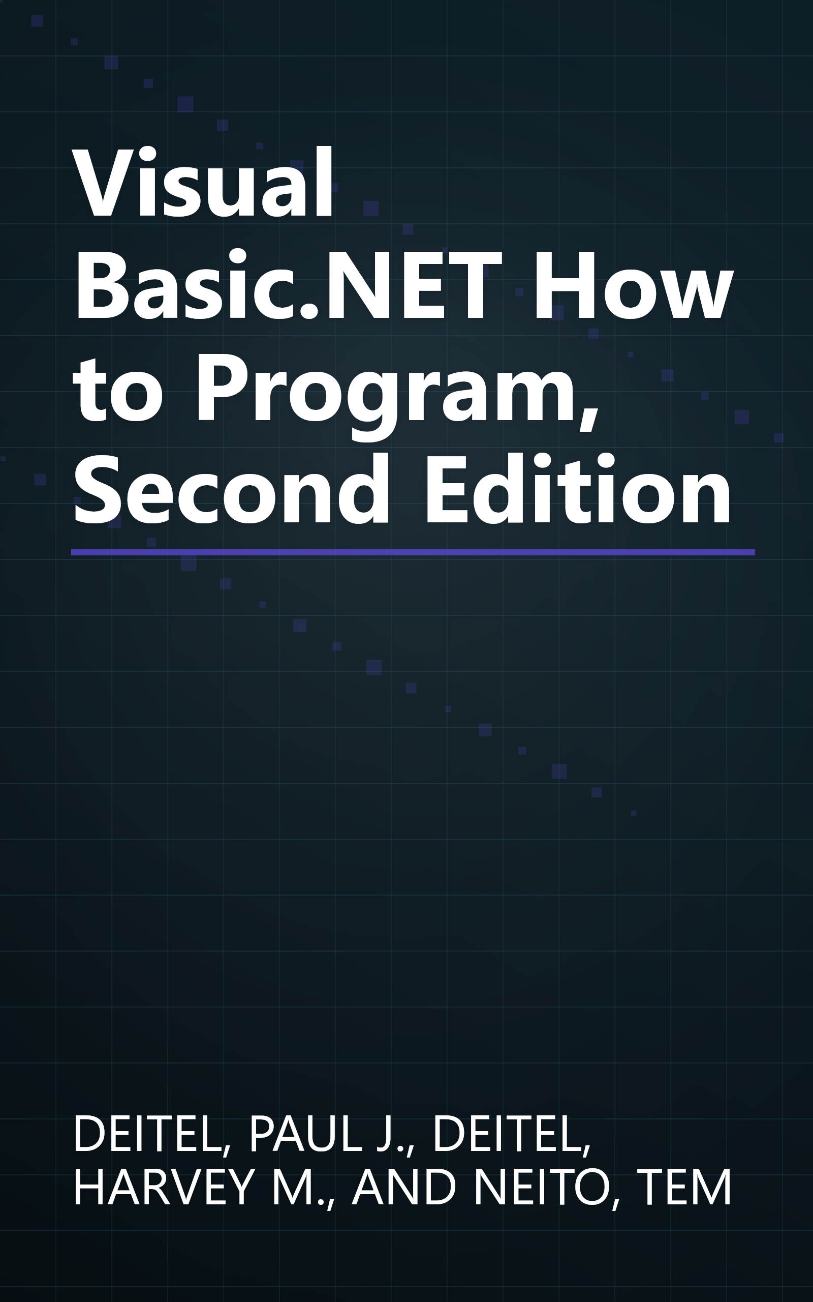 Visual Basic.NET How to Program, Second Edition book cover