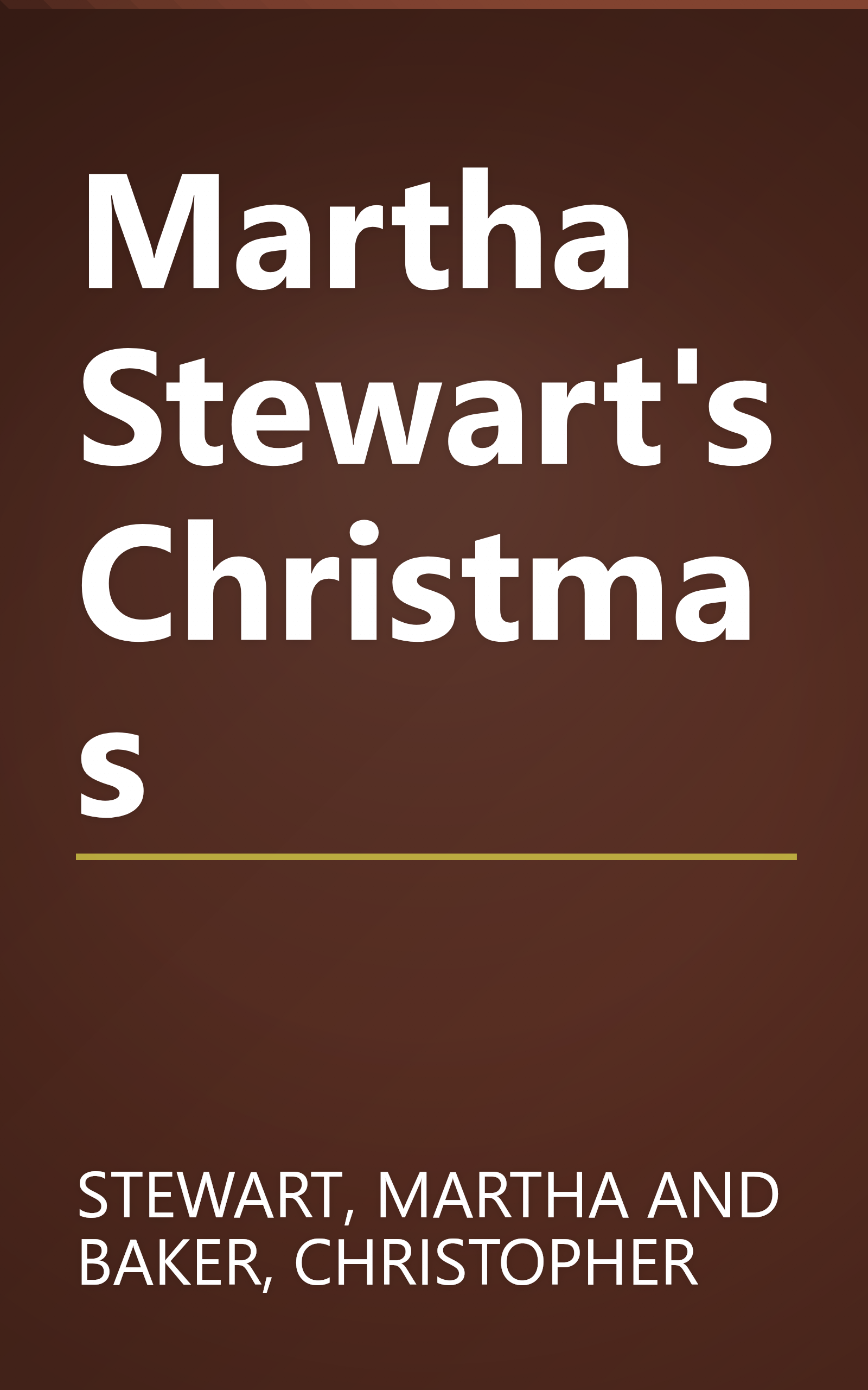 Martha Stewart's Christmas book cover
