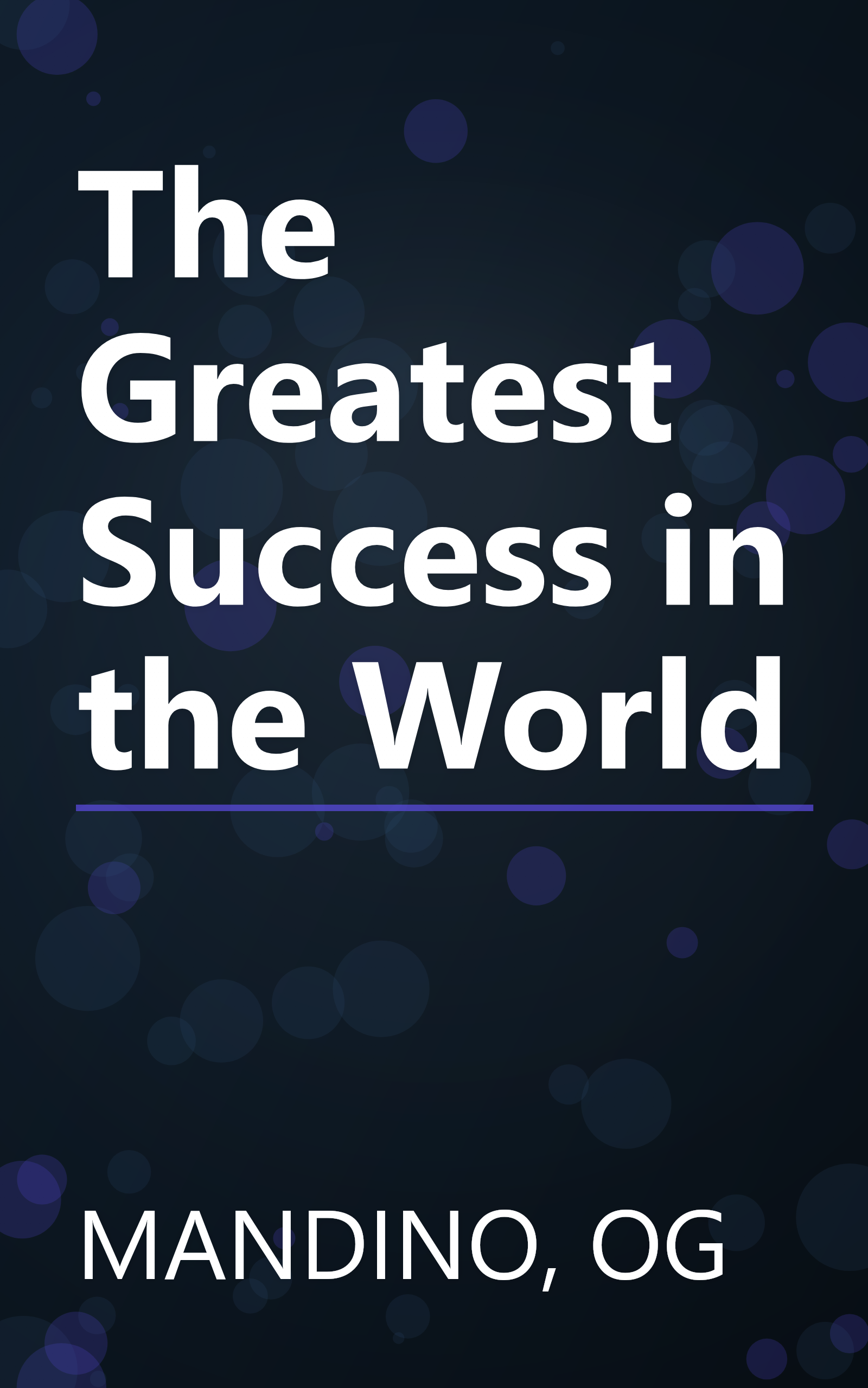 The Greatest Success in the World book cover