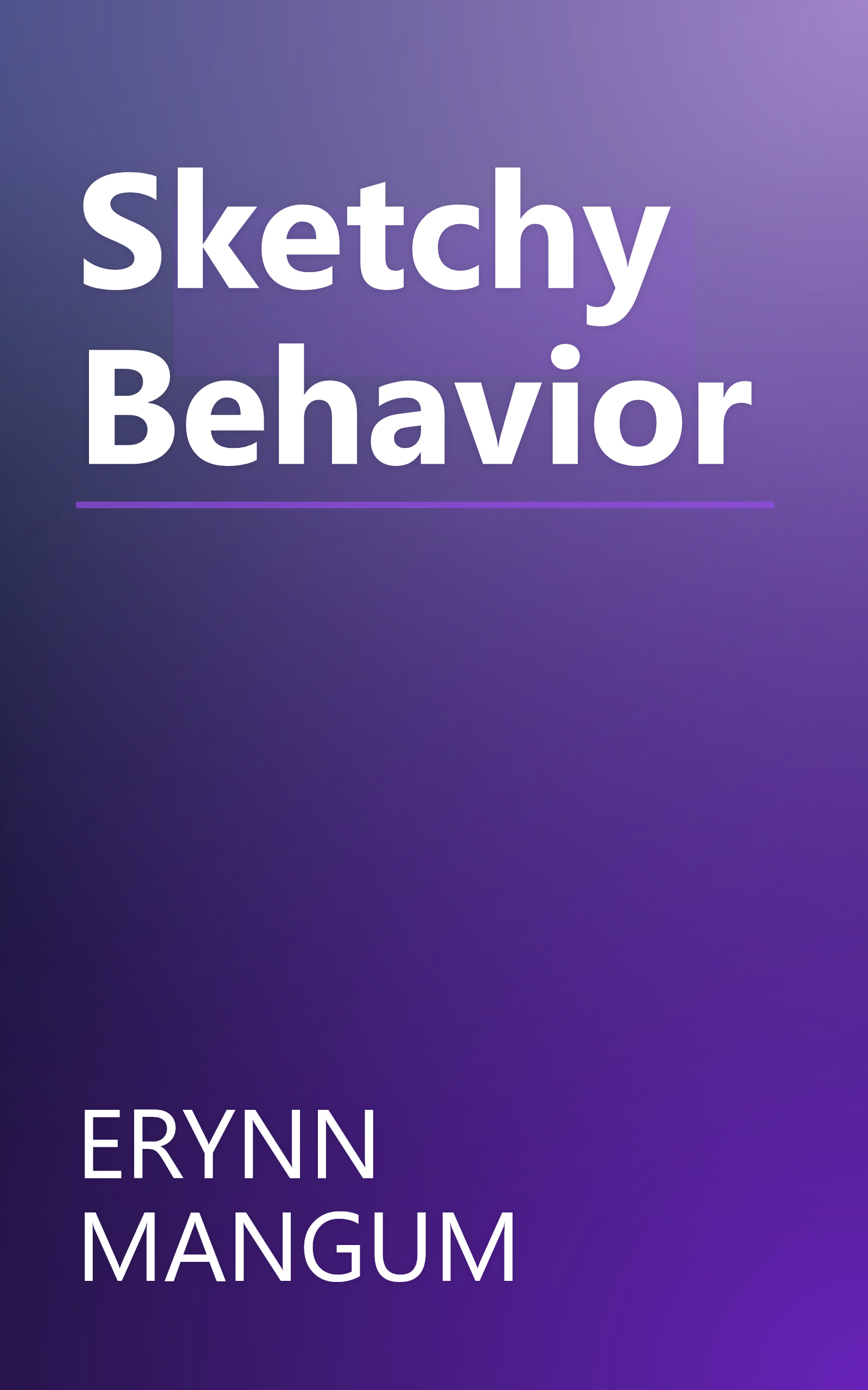 Sketchy Behavior book cover