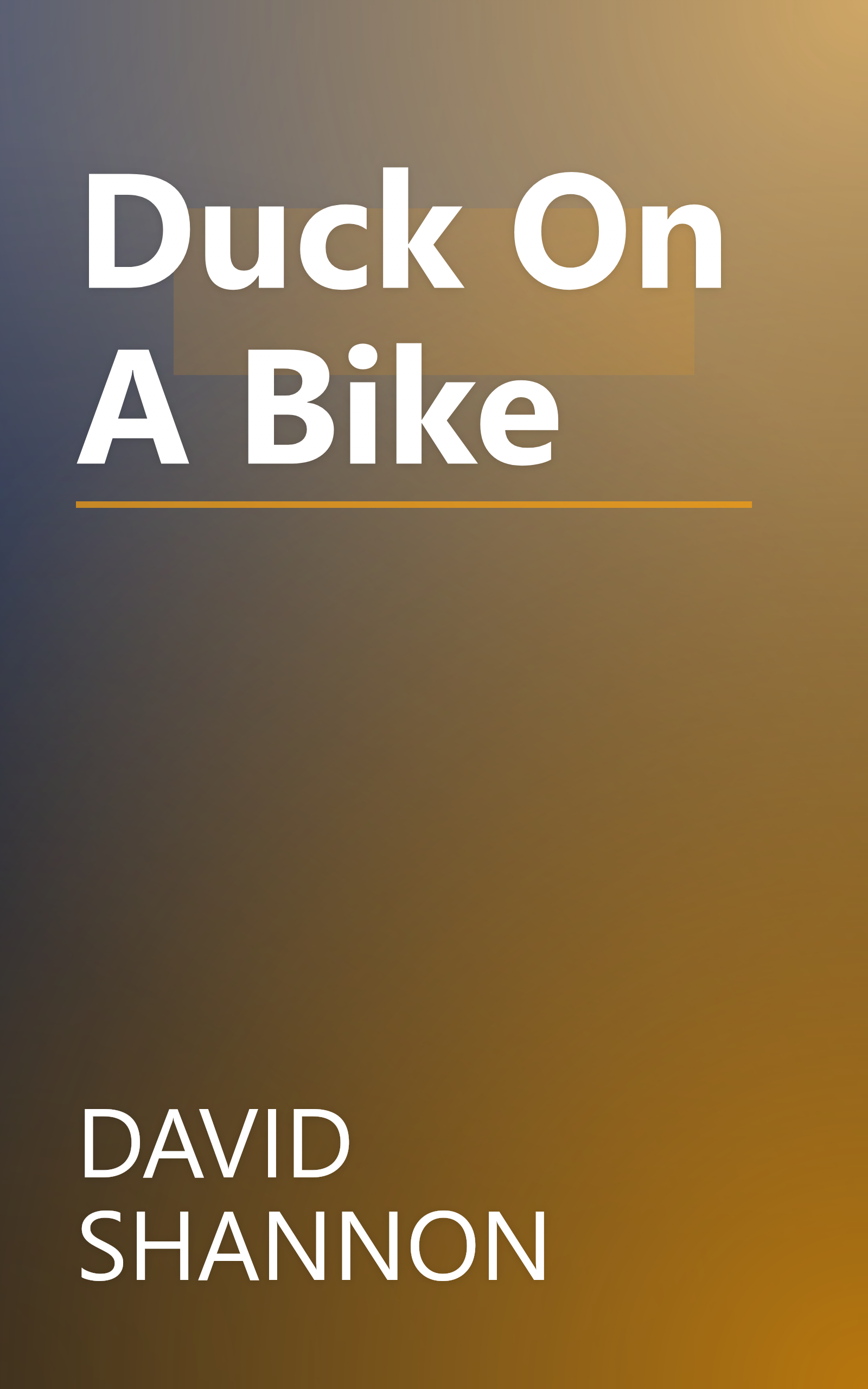 Duck On A Bike book cover