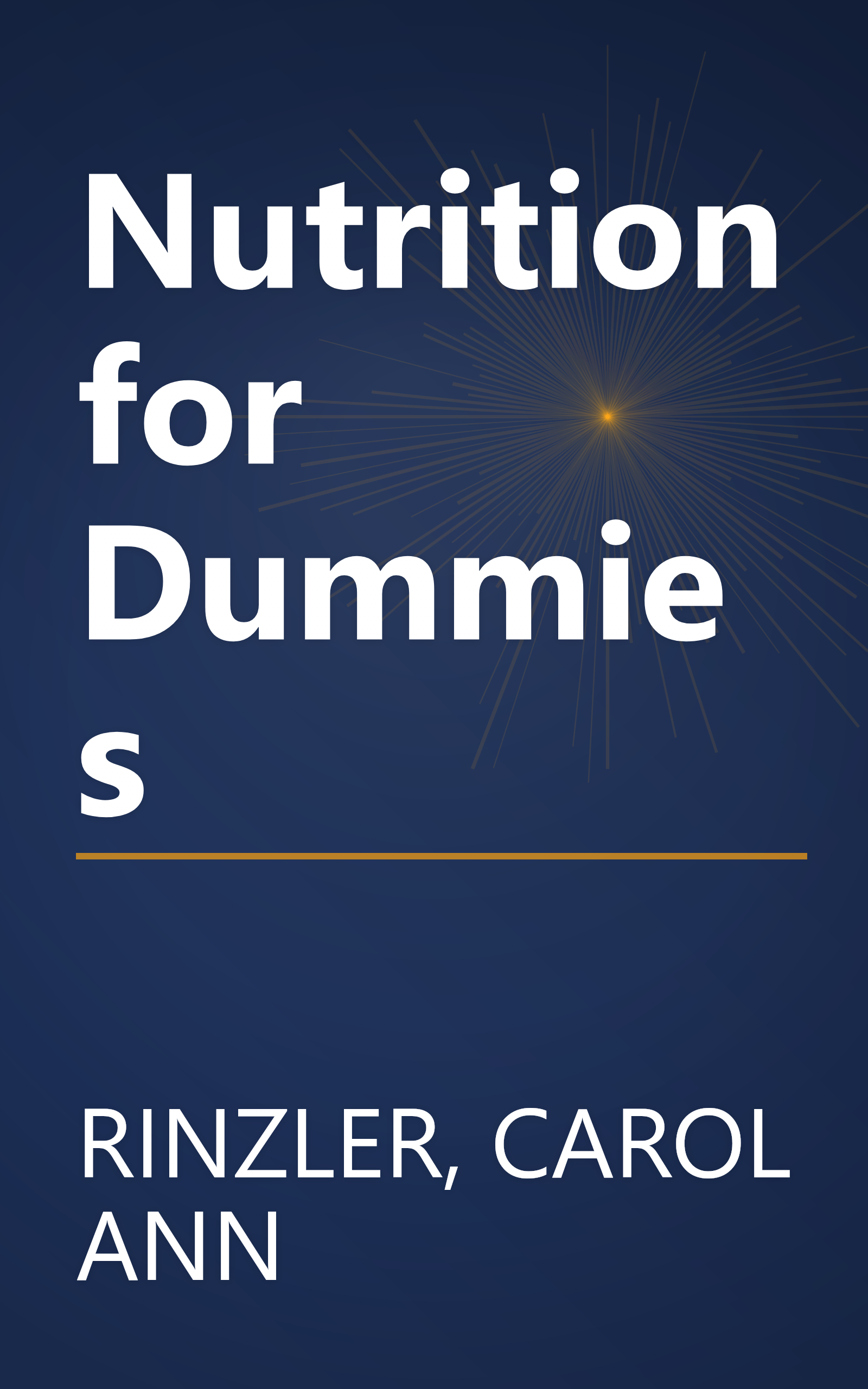 Nutrition for Dummies book cover