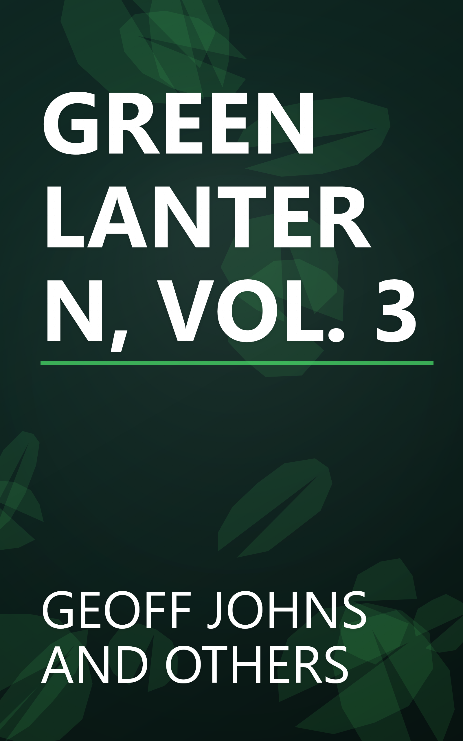 GREEN LANTERN, VOL. 3 book cover