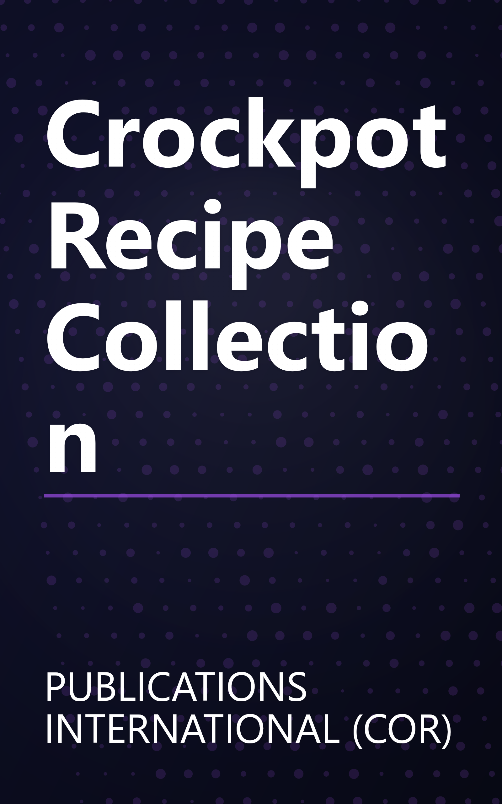 Crockpot Recipe Collection book cover