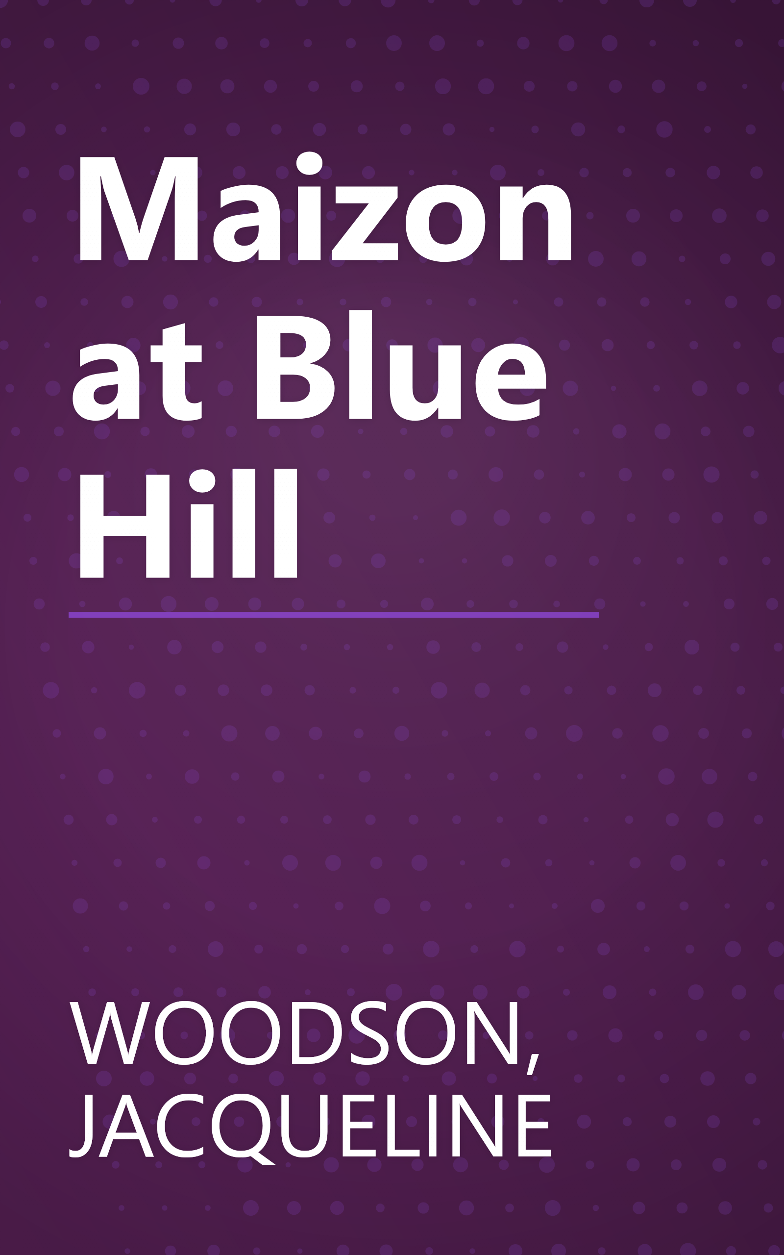 Maizon at Blue Hill book cover