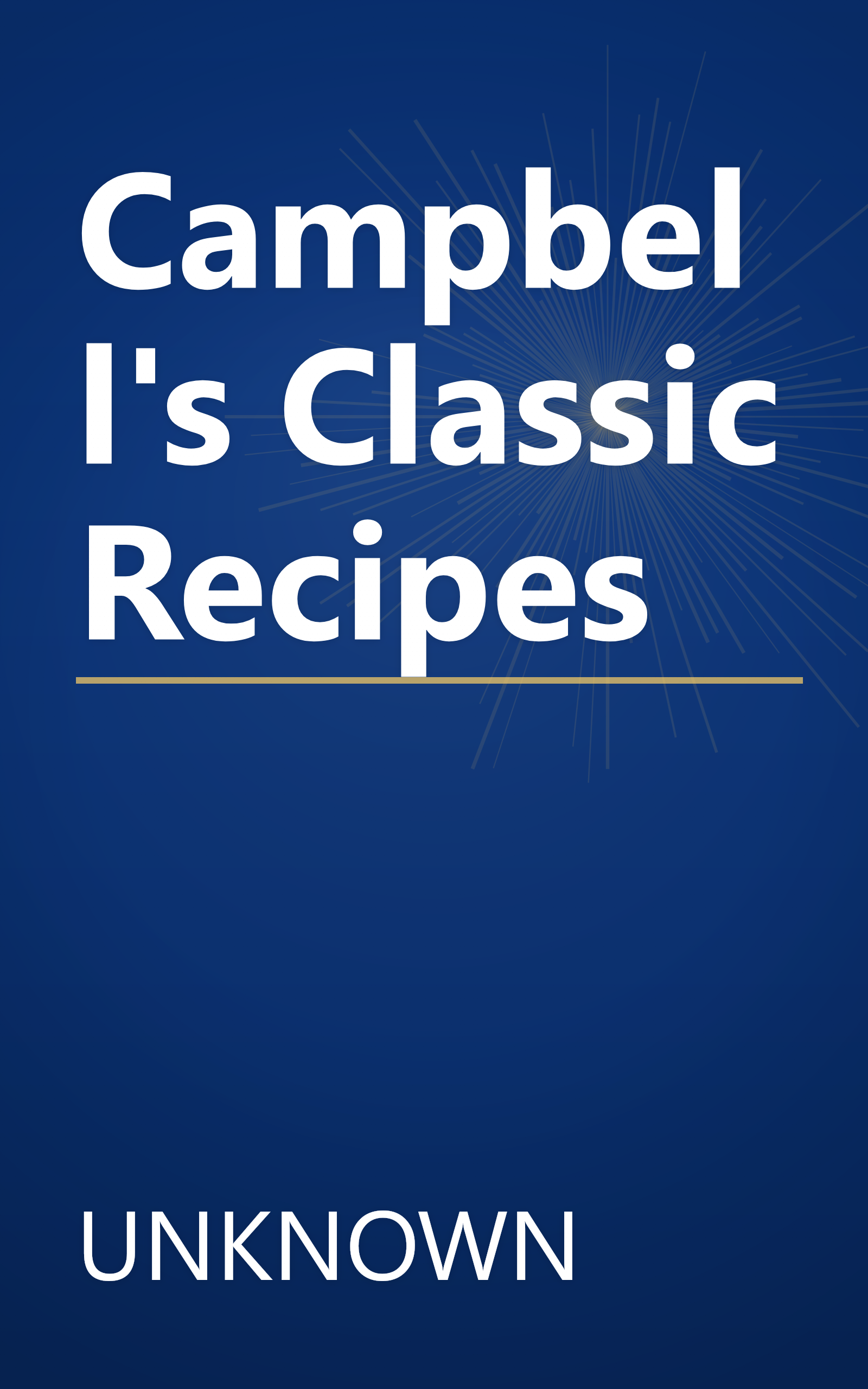 Campbell's Classic Recipes book cover