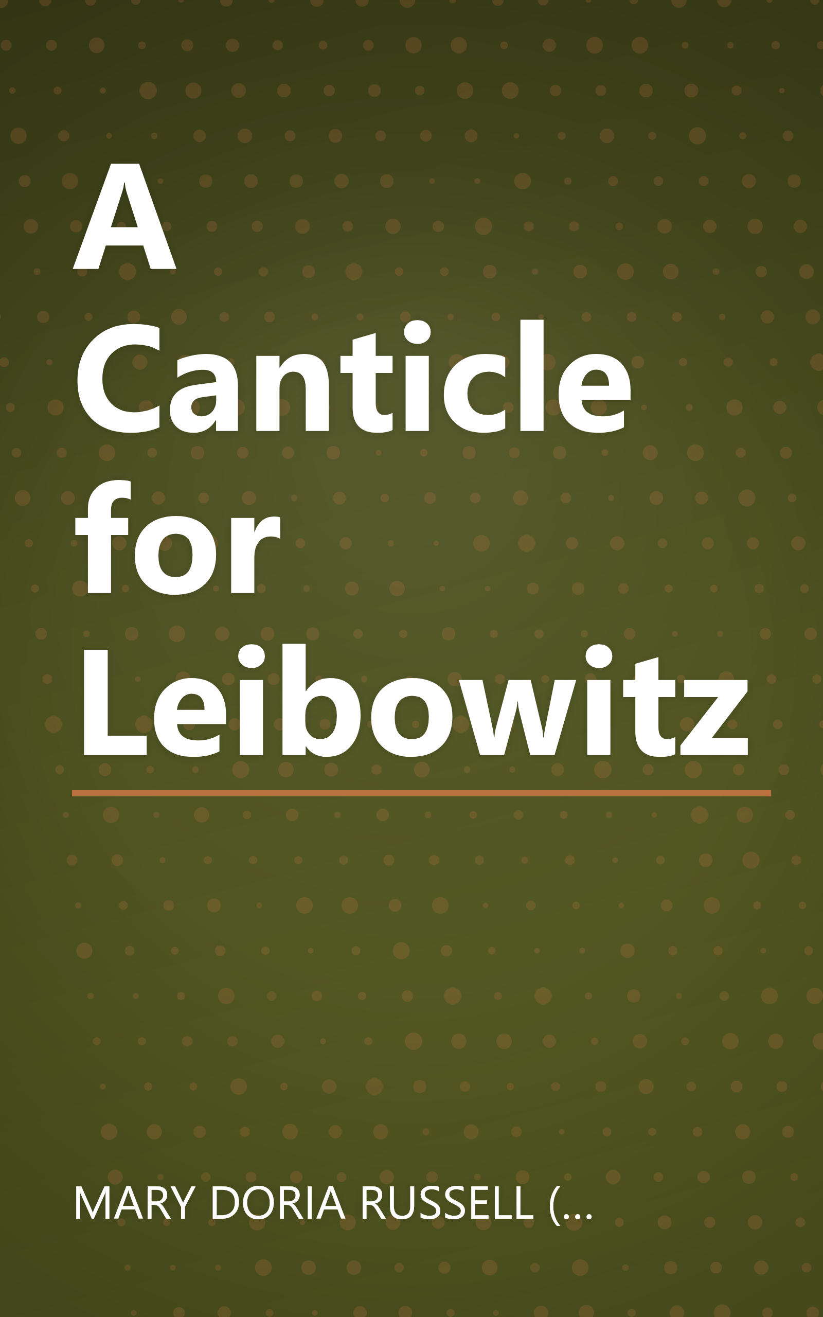 A Canticle for Leibowitz book cover