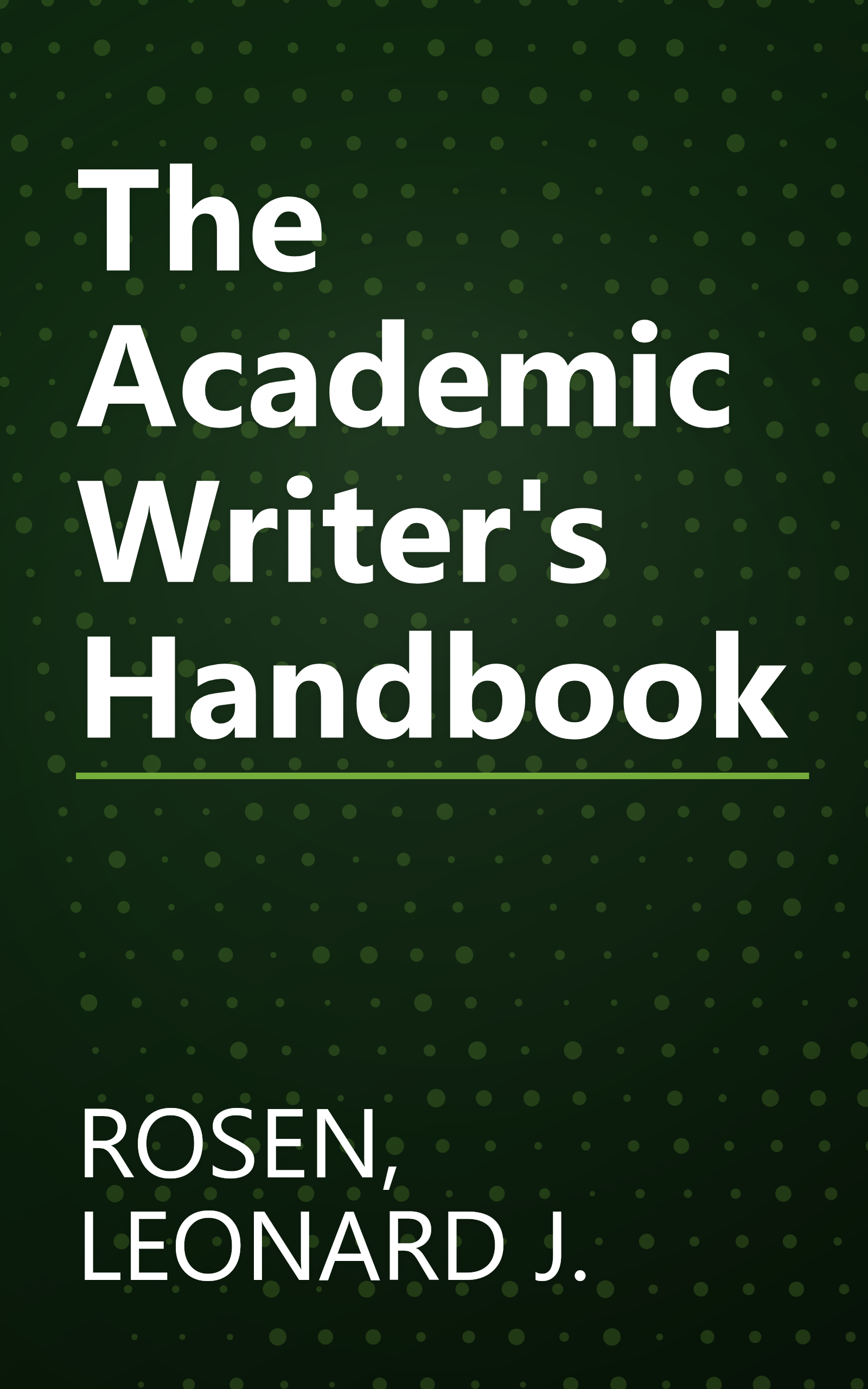 The Academic Writer's Handbook book cover