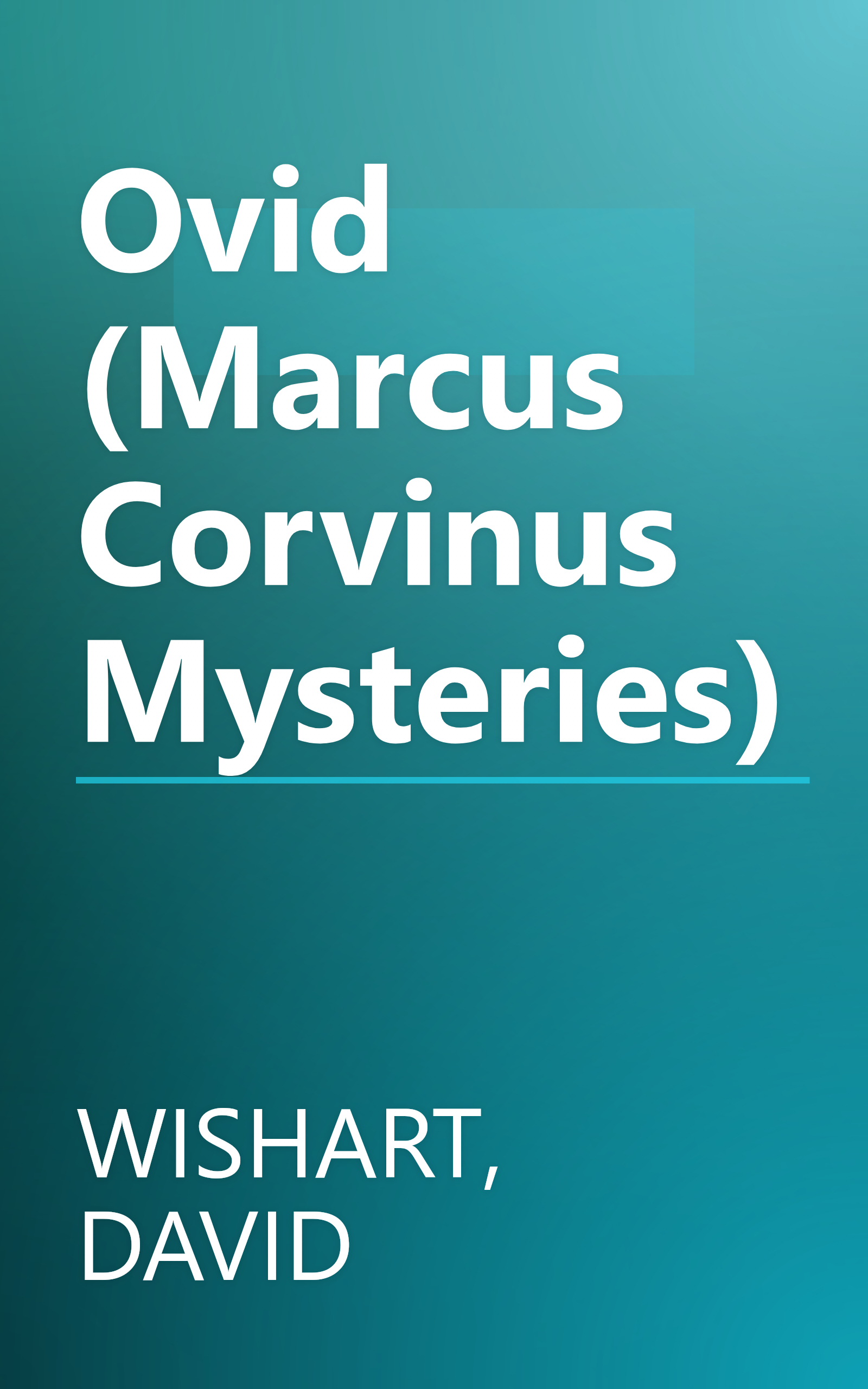 Ovid (Marcus Corvinus Mysteries) book cover