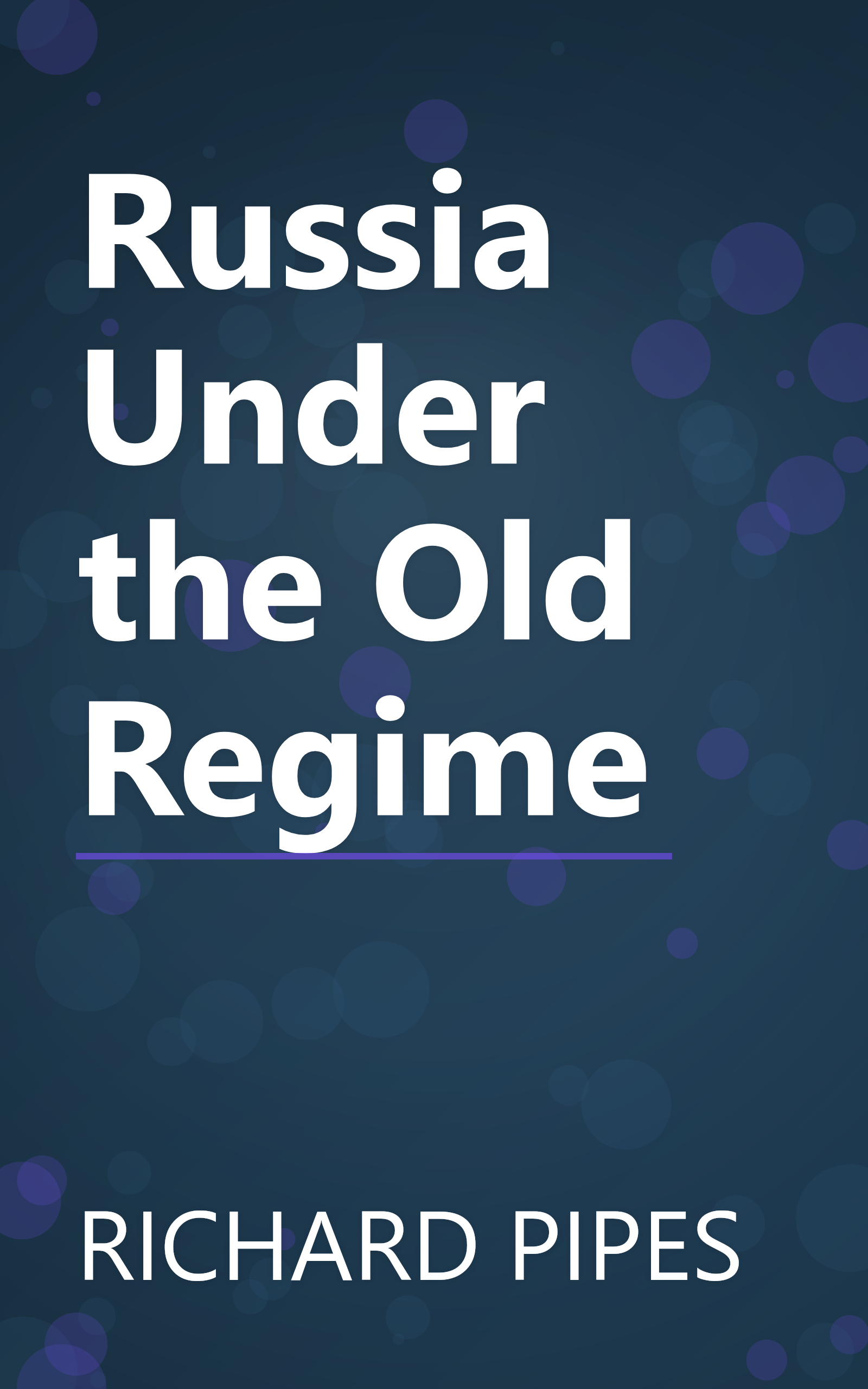 Russia Under the Old Regime book cover