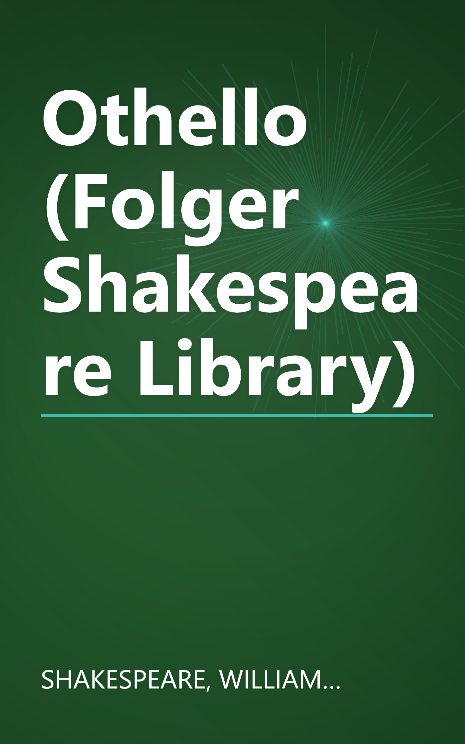 Othello (Folger Shakespeare Library) book cover