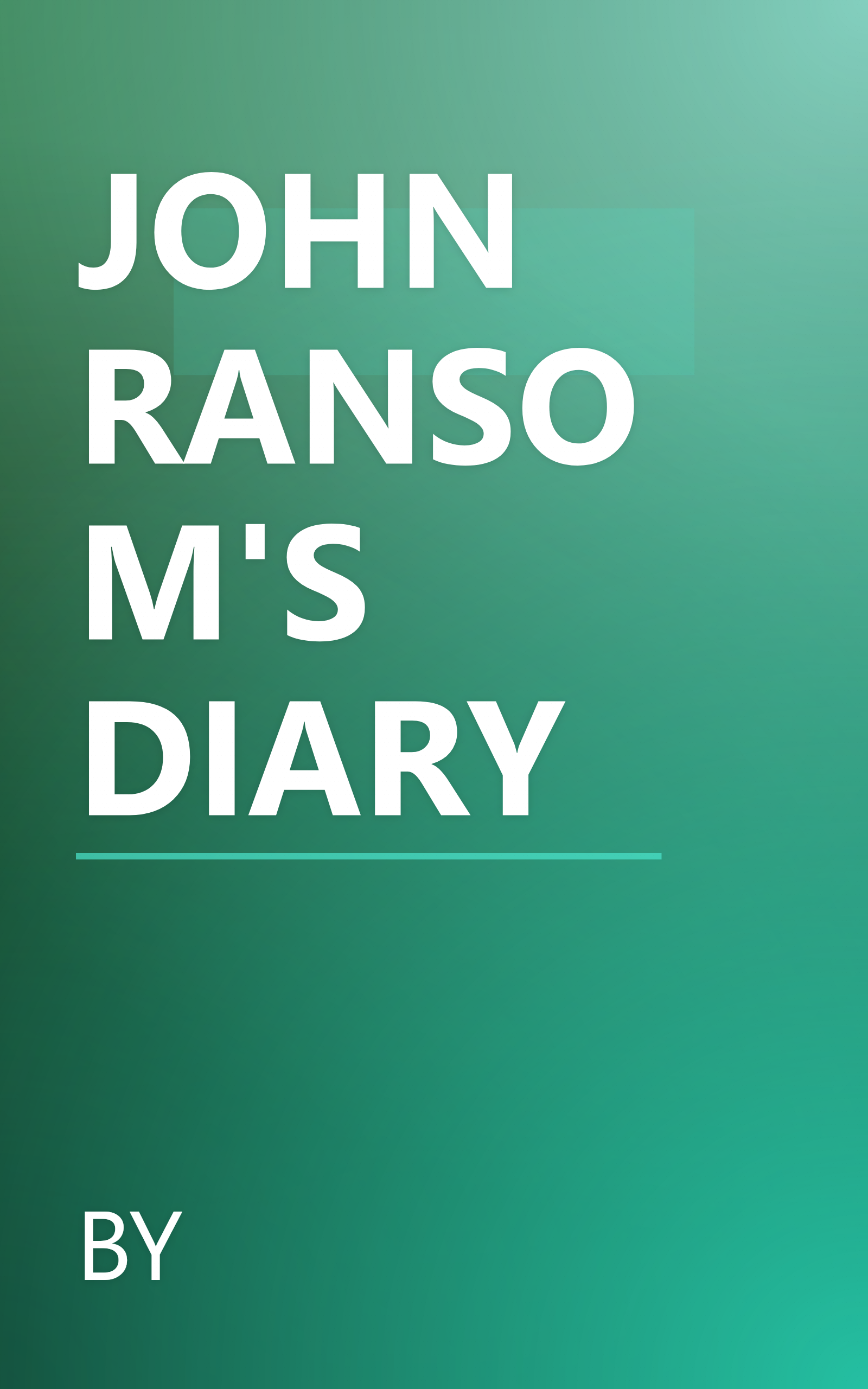 JOHN RANSOM'S DIARY book cover