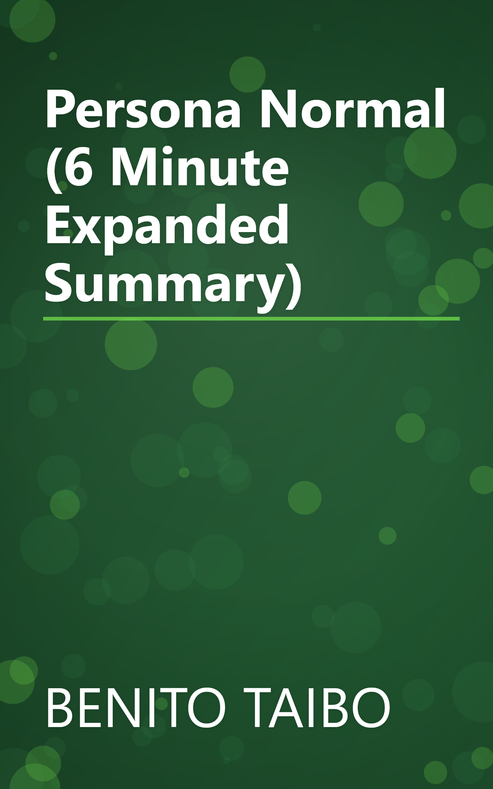 Persona Normal (6 Minute   Expanded Summary) book cover