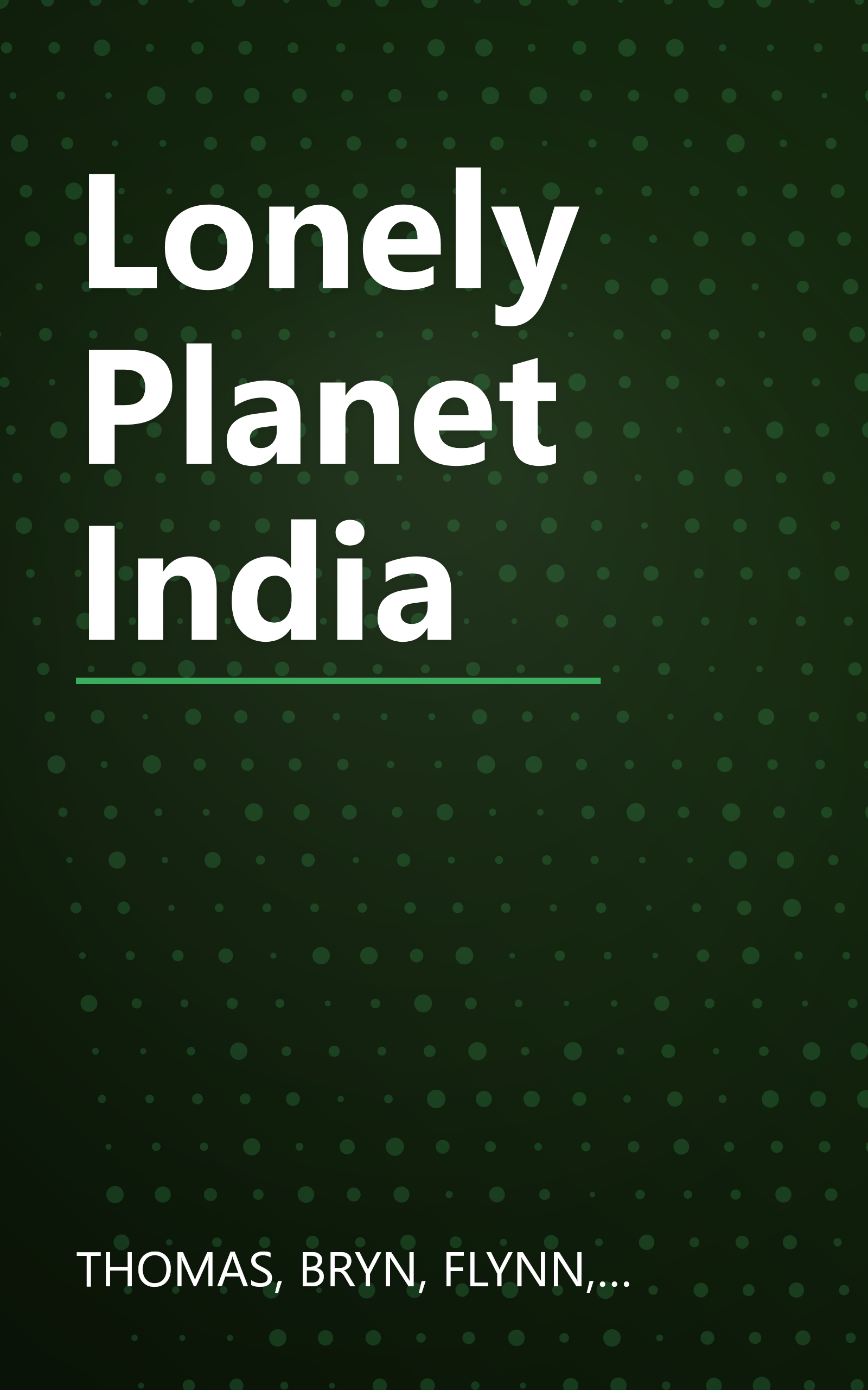 Lonely Planet India book cover