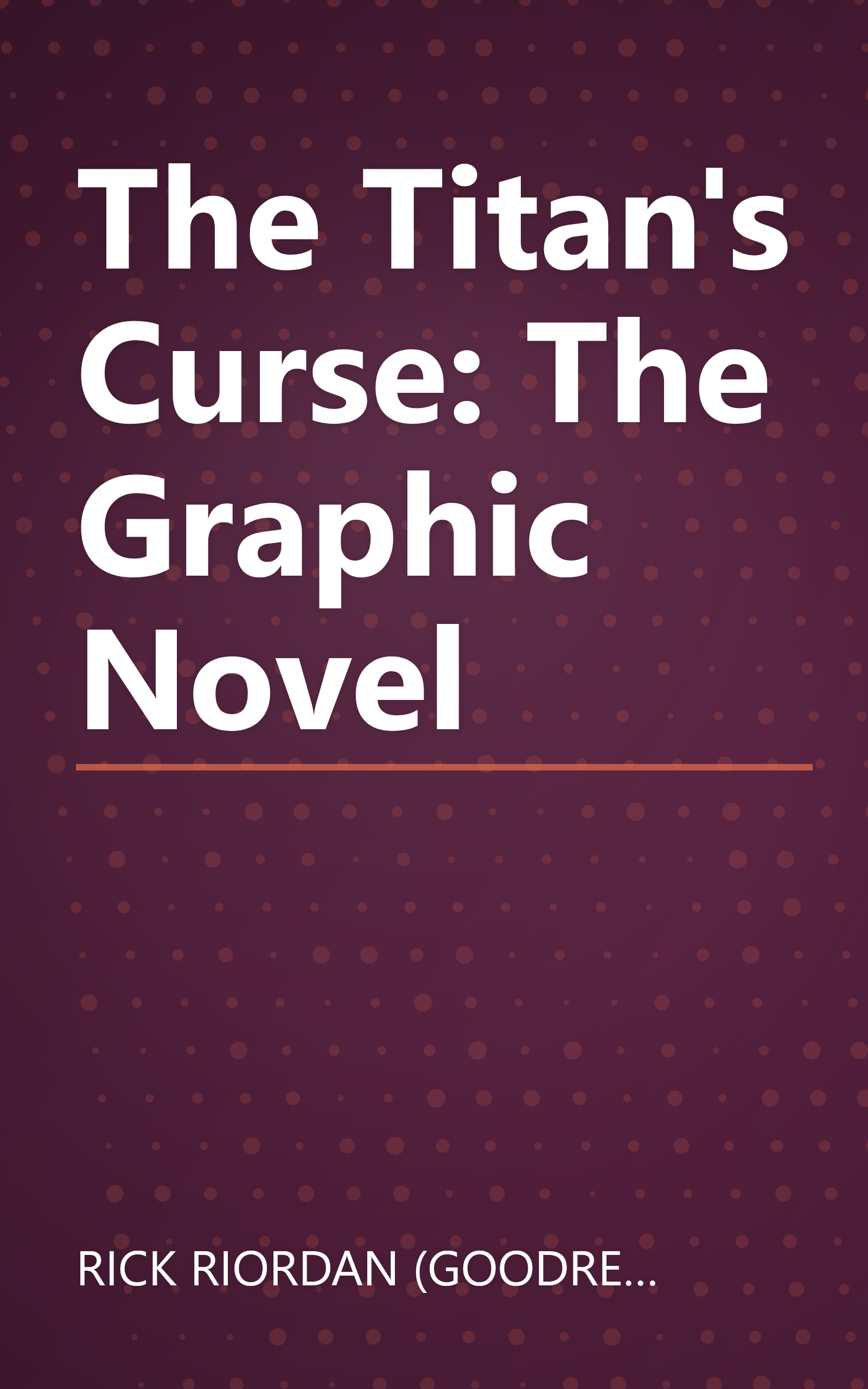 The Titan's Curse: The Graphic Novel book cover