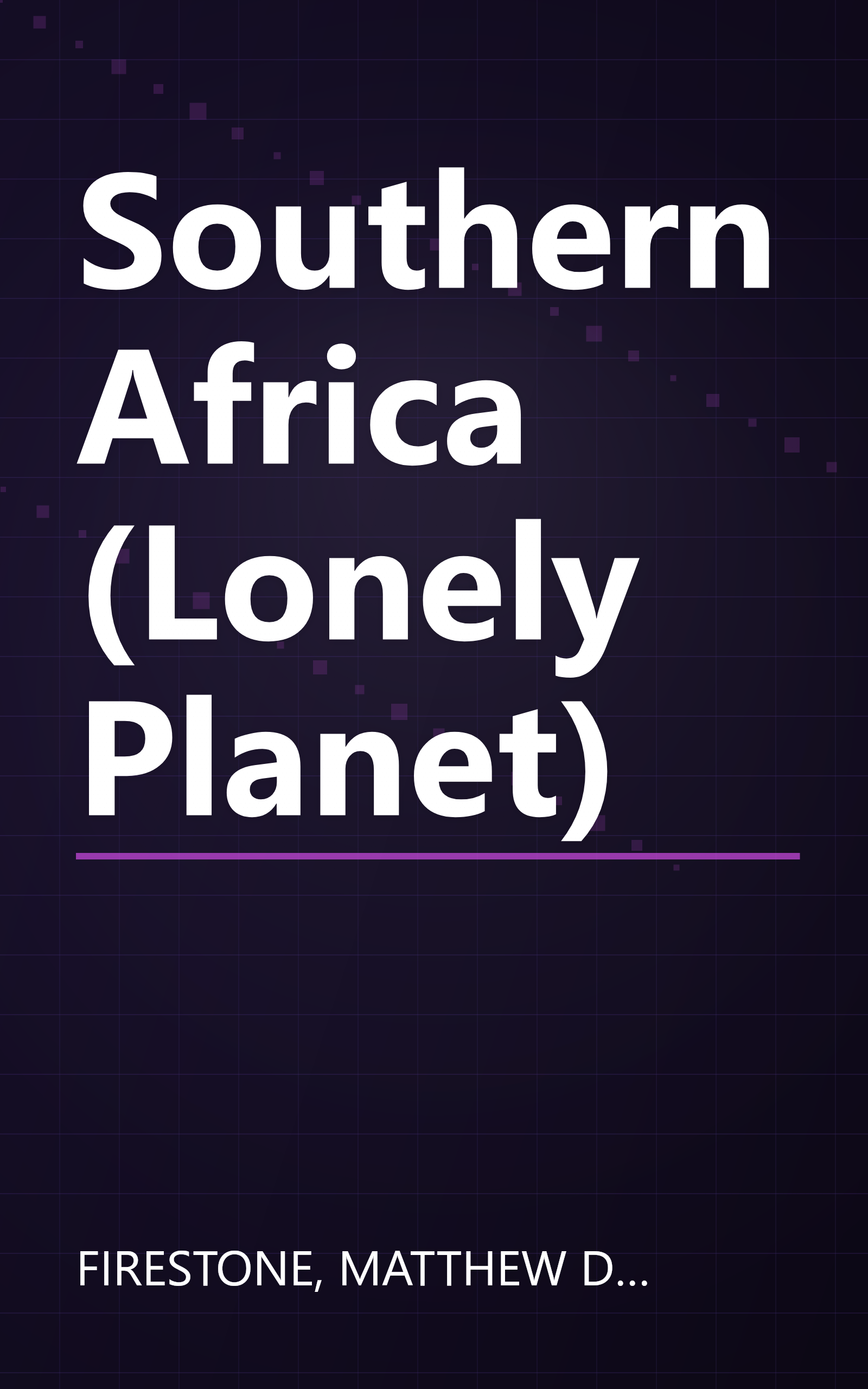 Southern Africa (Lonely Planet) book cover
