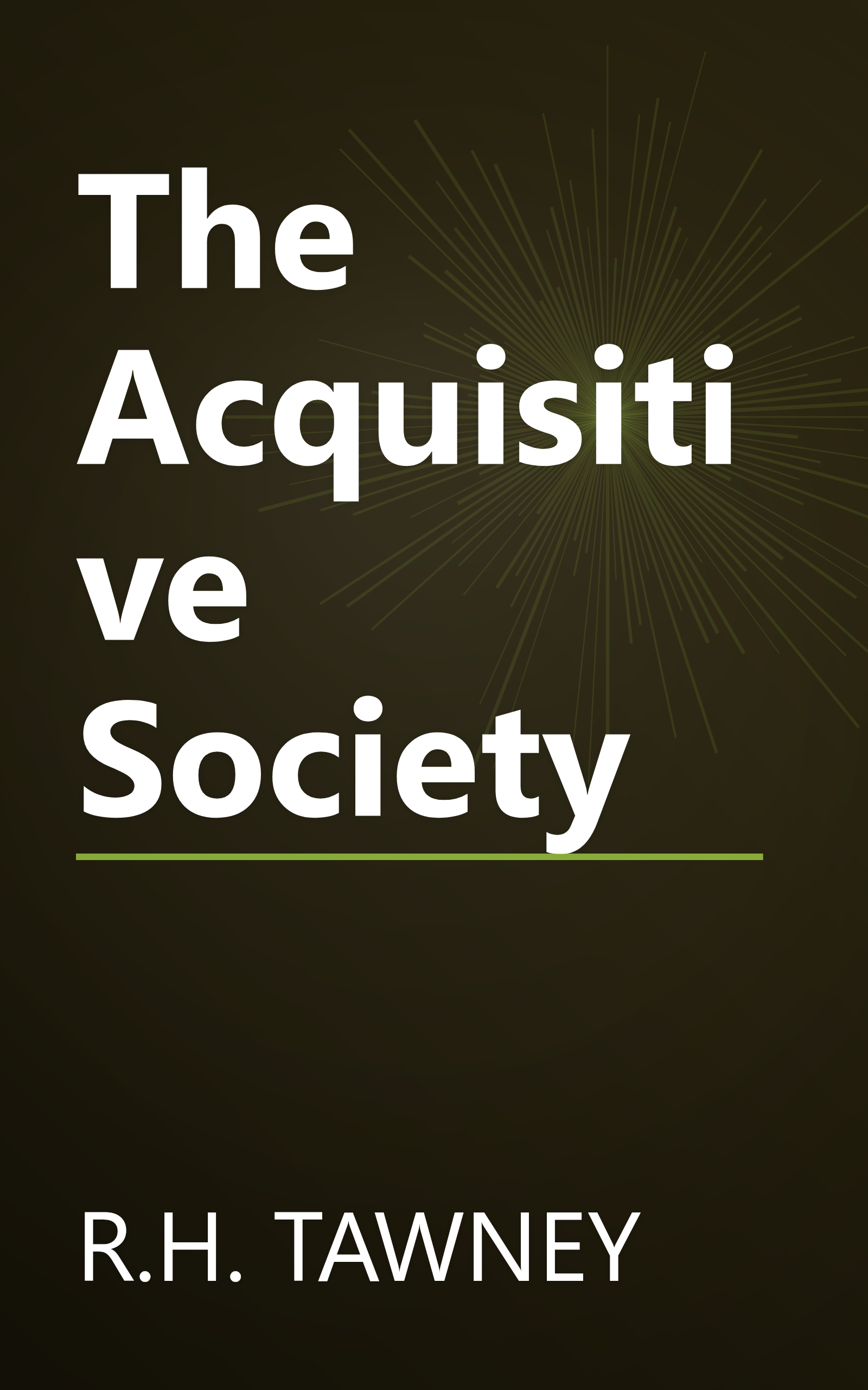 The Acquisitive Society book cover