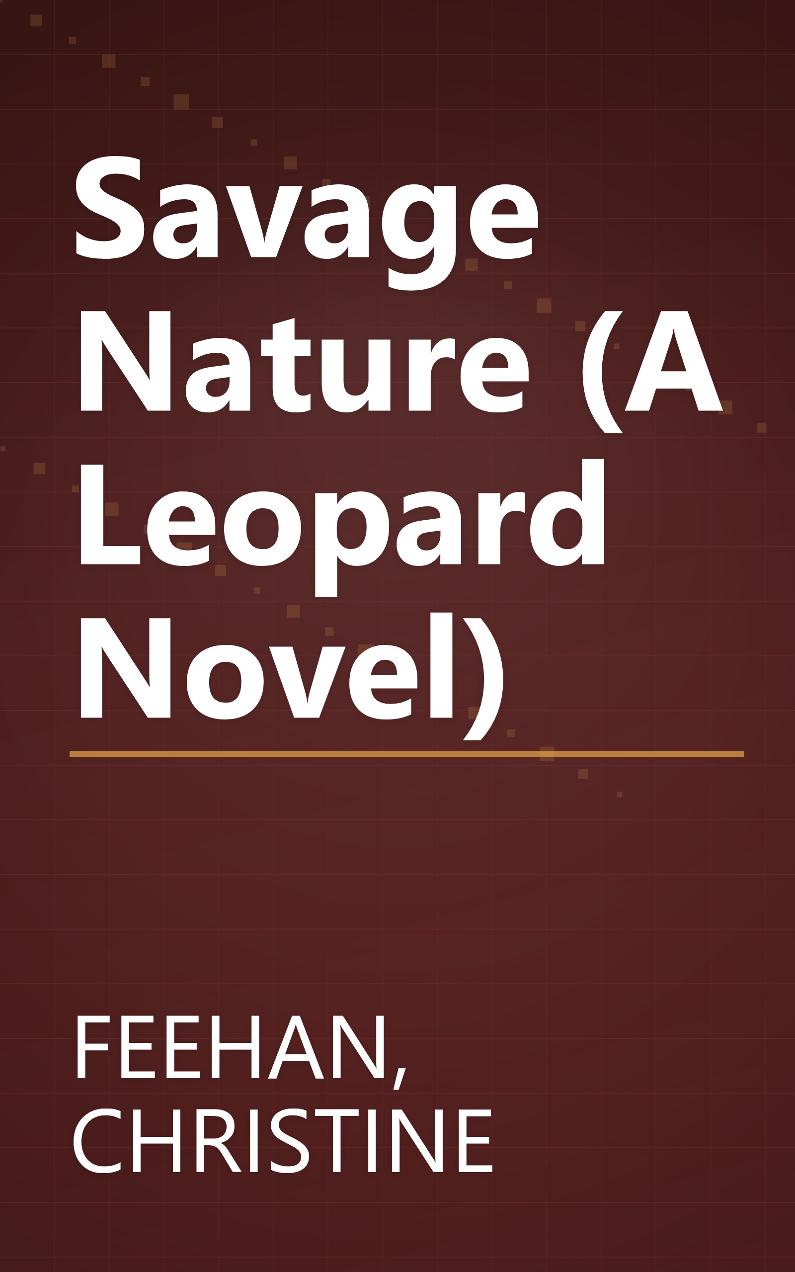 Savage Nature (A Leopard Novel) book cover
