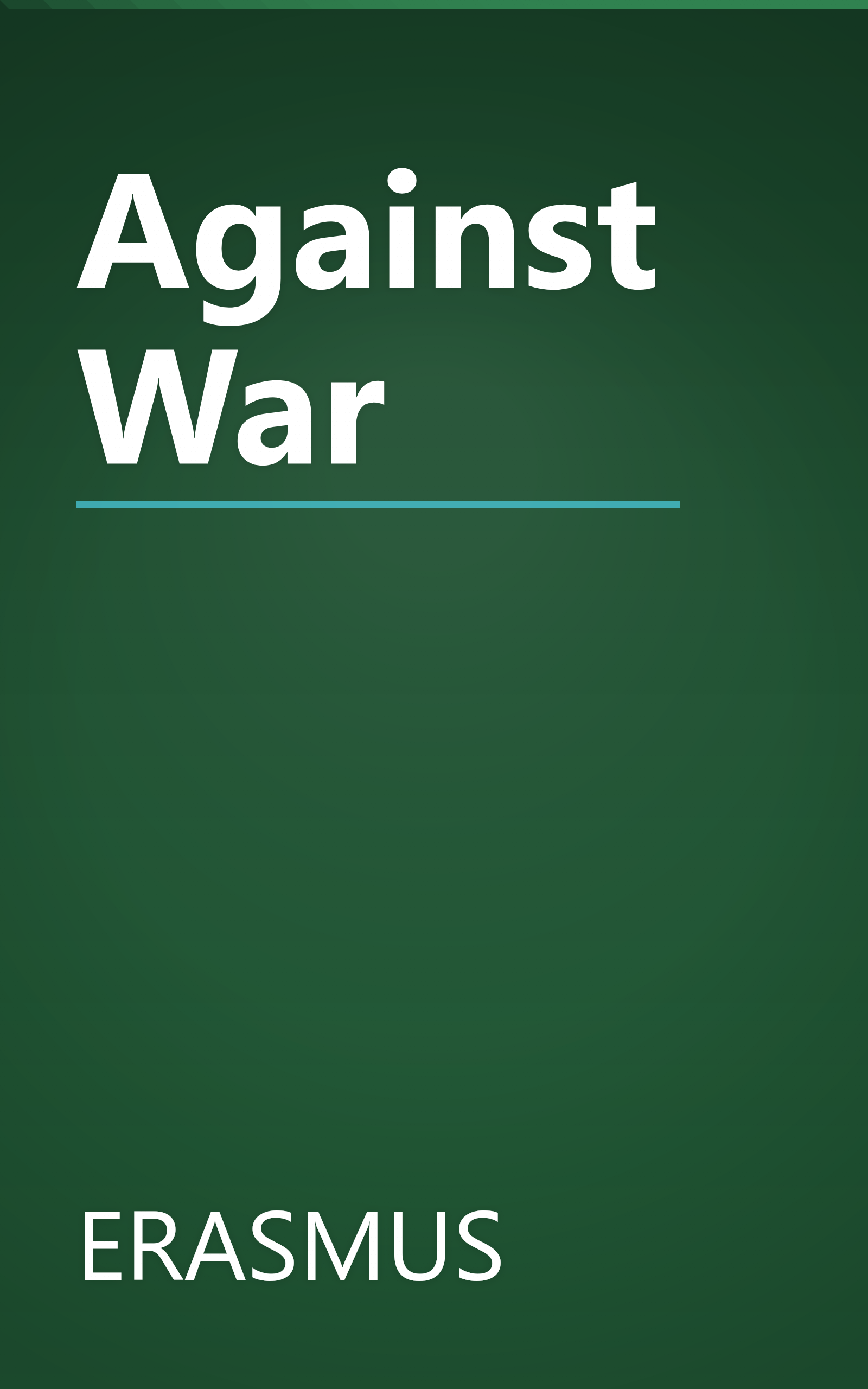 Against War book cover