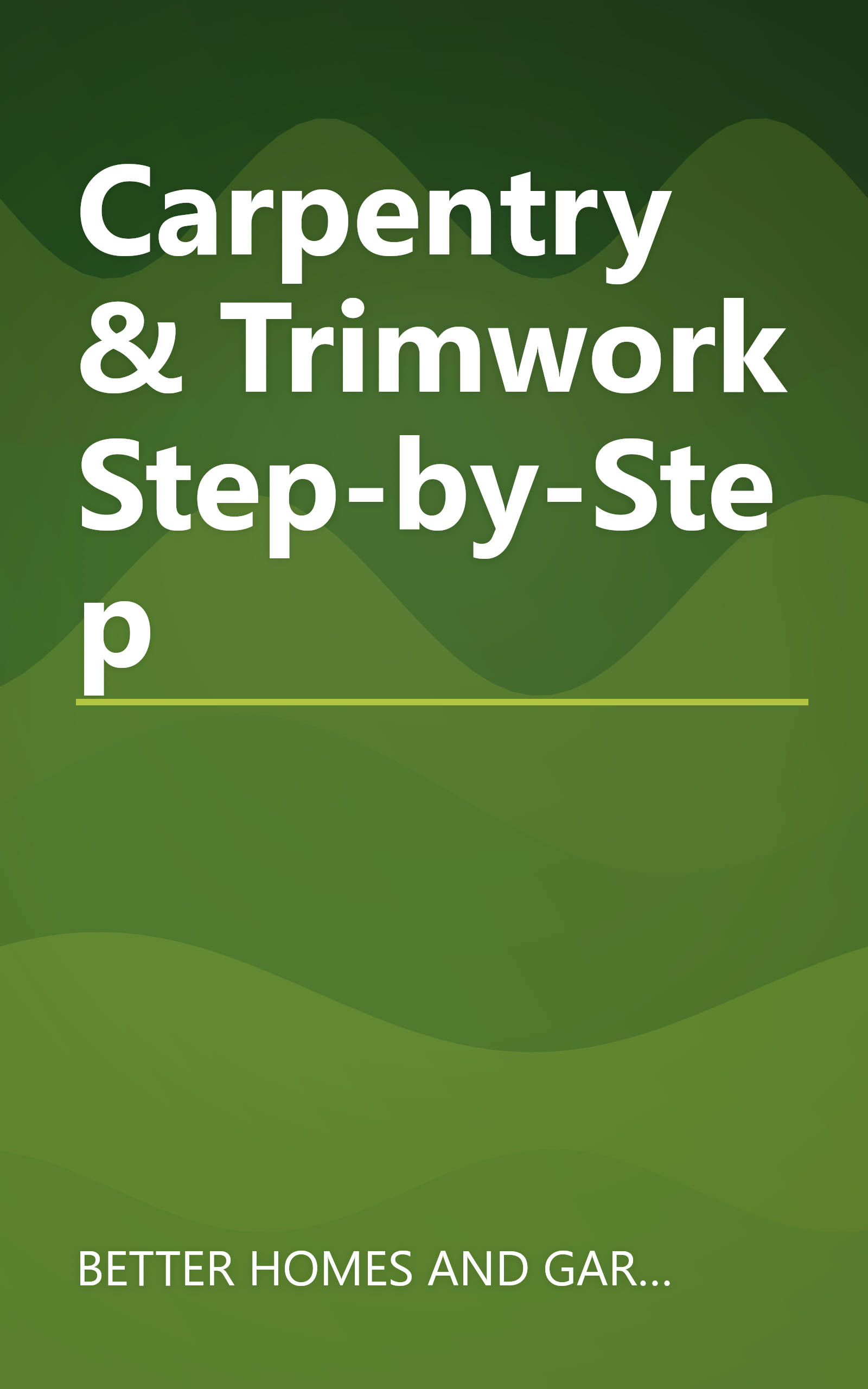 Carpentry & Trimwork Step-by-Step book cover