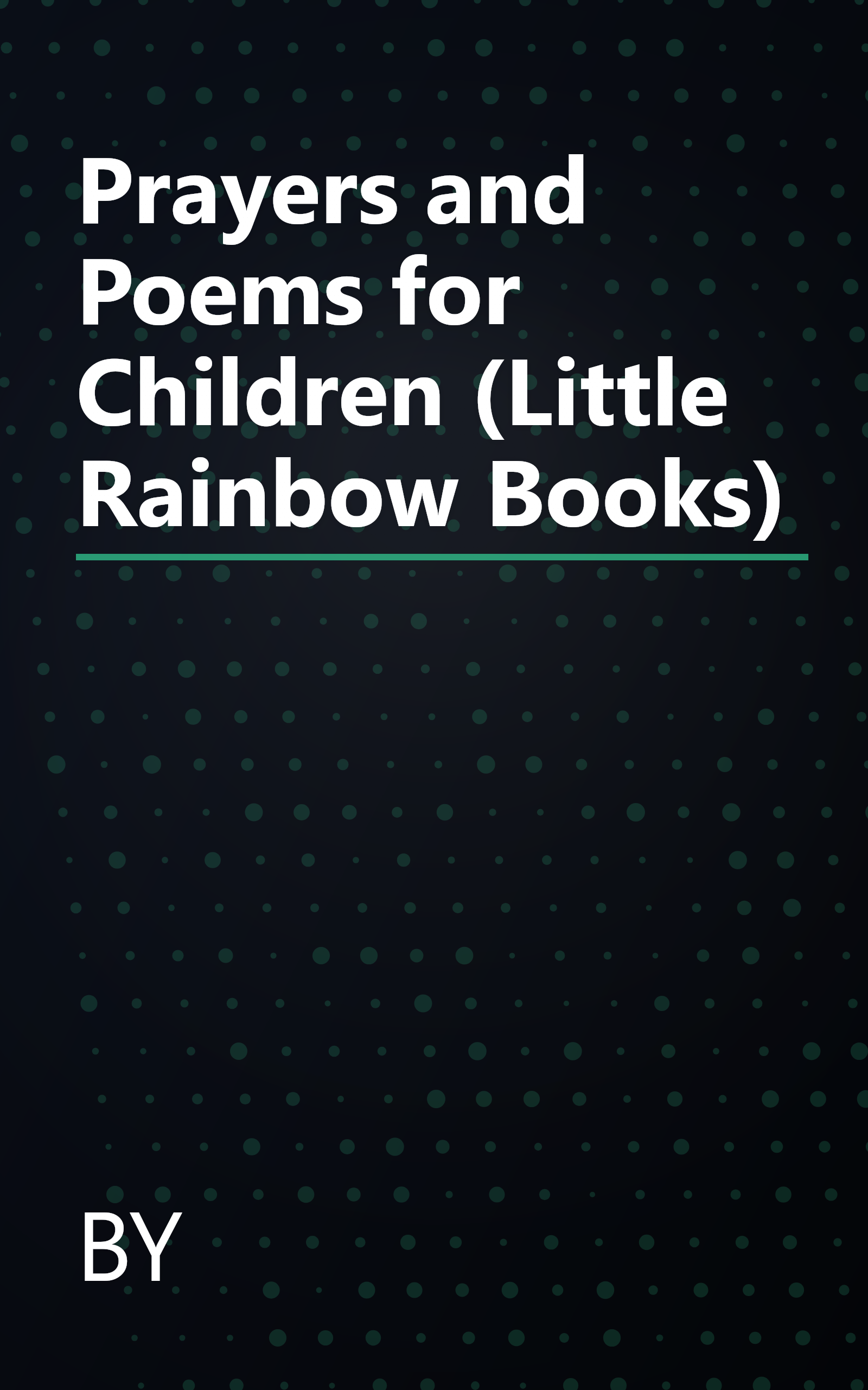 Prayers and Poems for Children (Little Rainbow Books) book cover