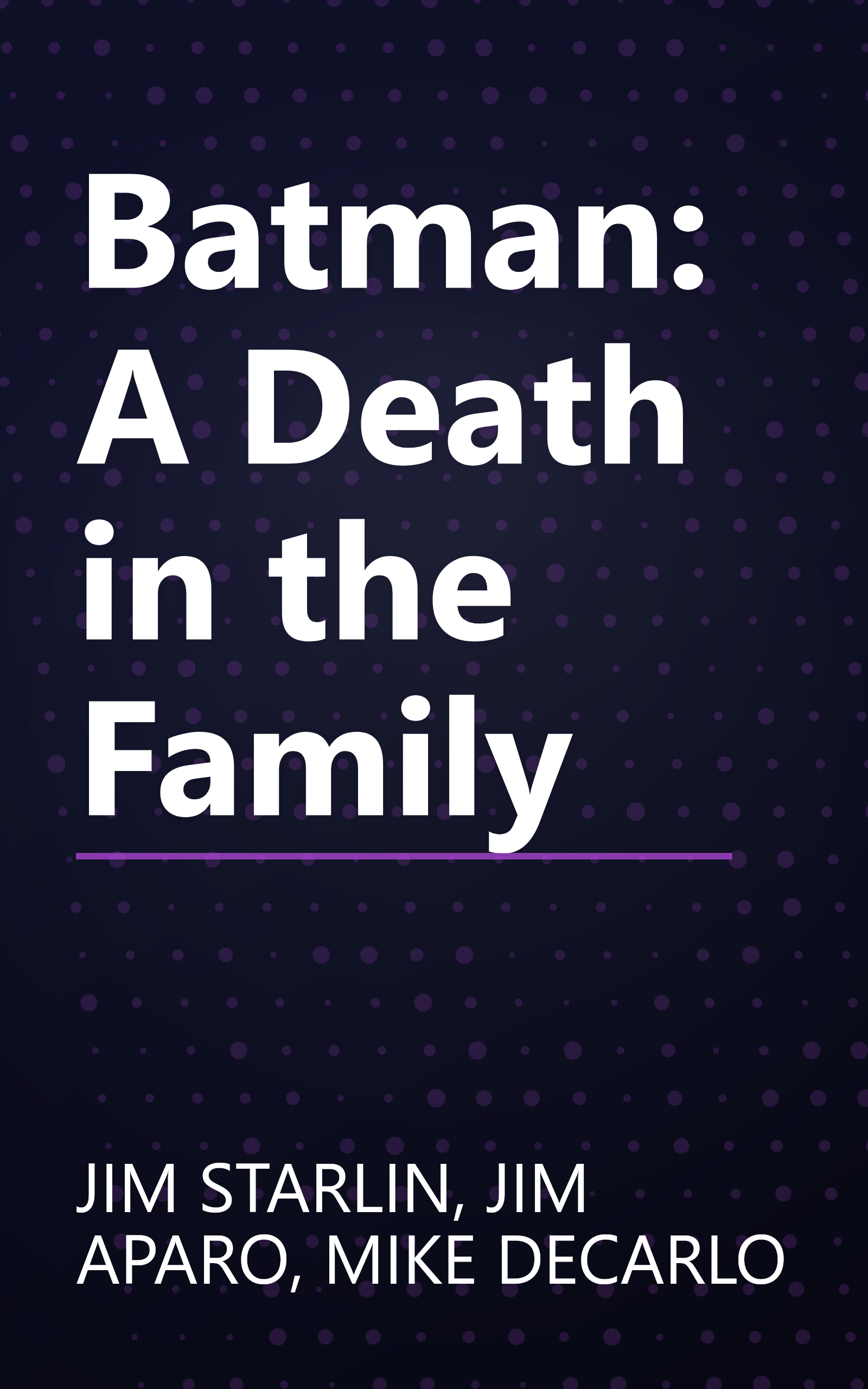 Batman: A Death in the Family book cover