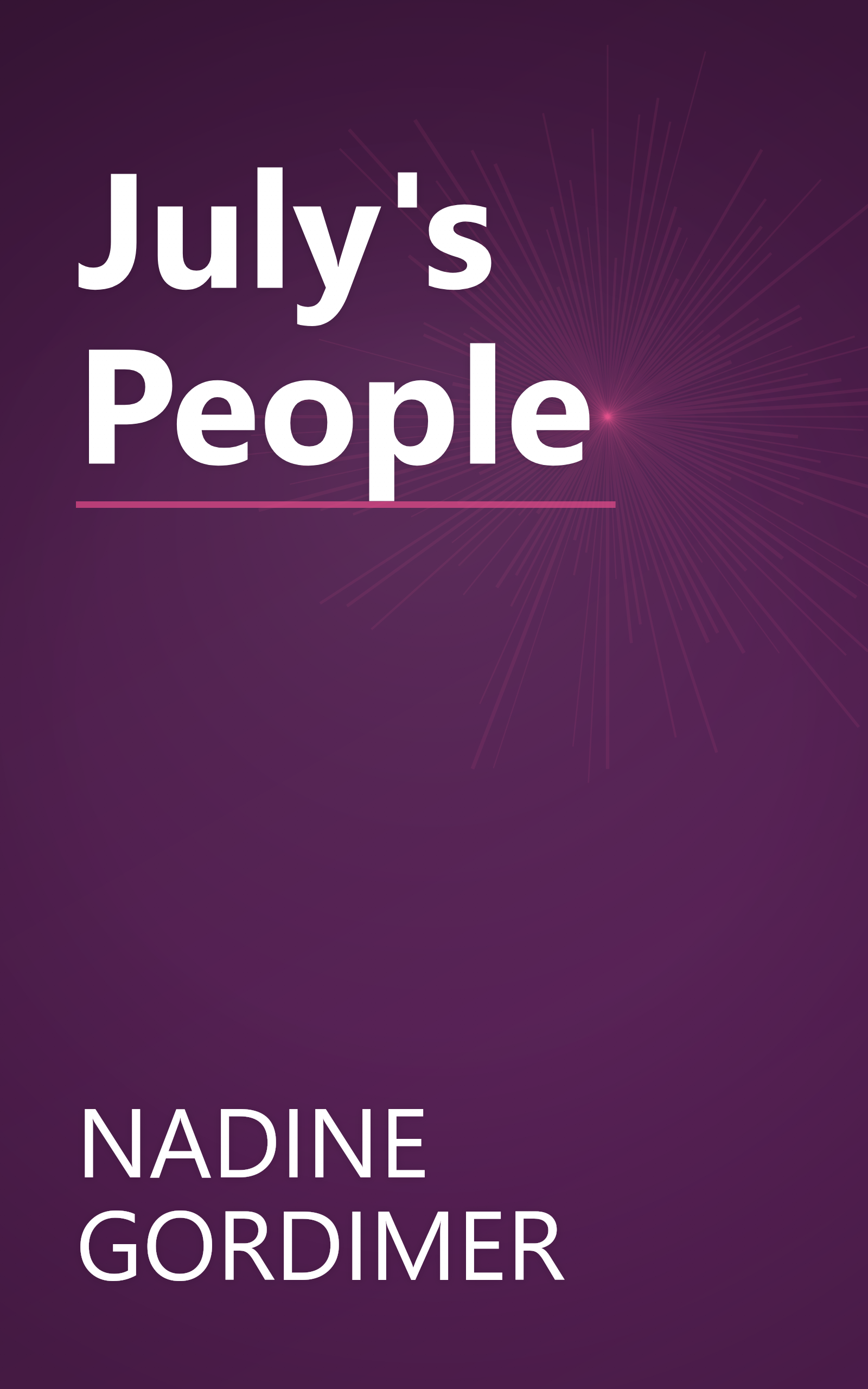 July's People book cover