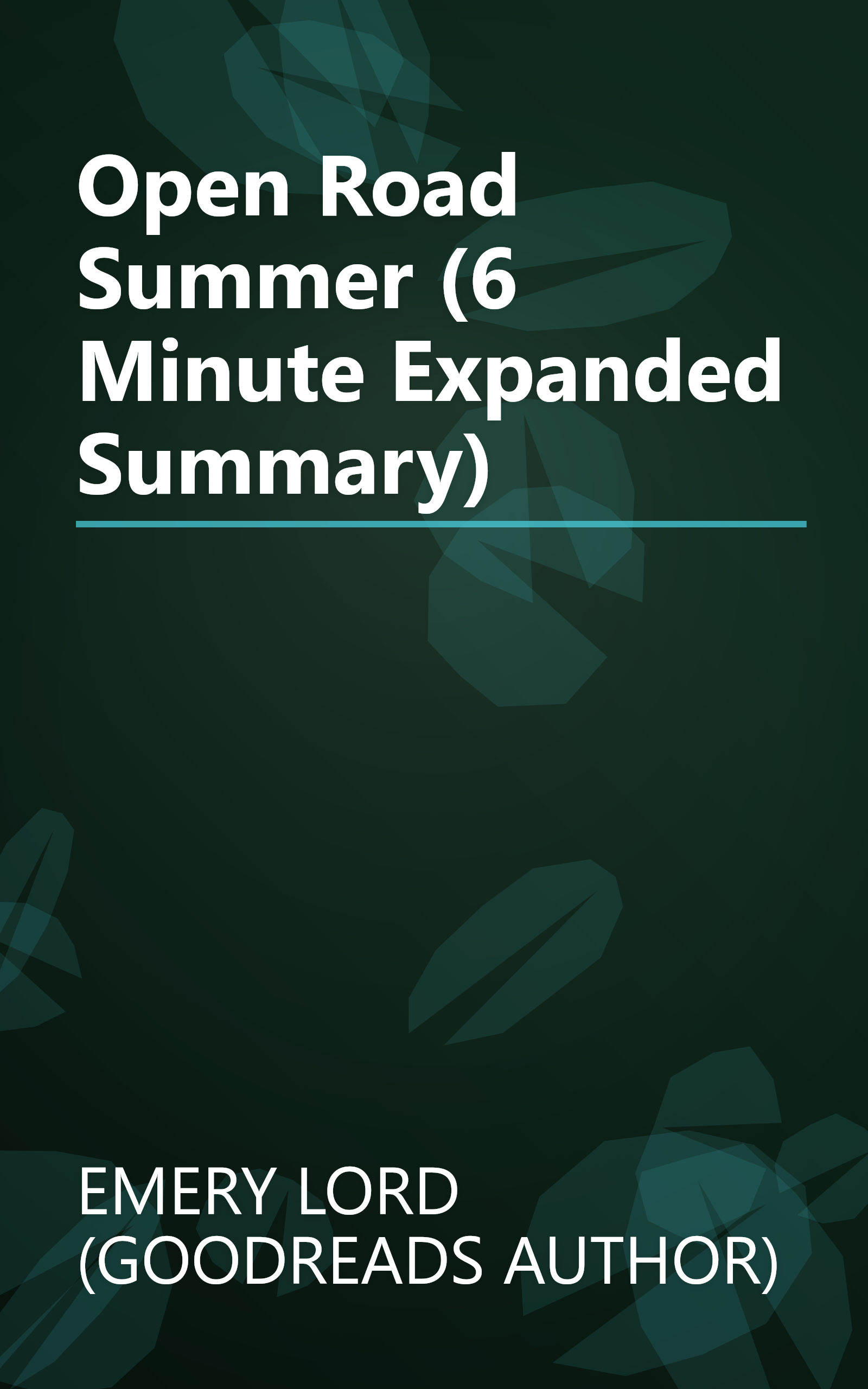 Open Road Summer (6 Minute   Expanded Summary) book cover