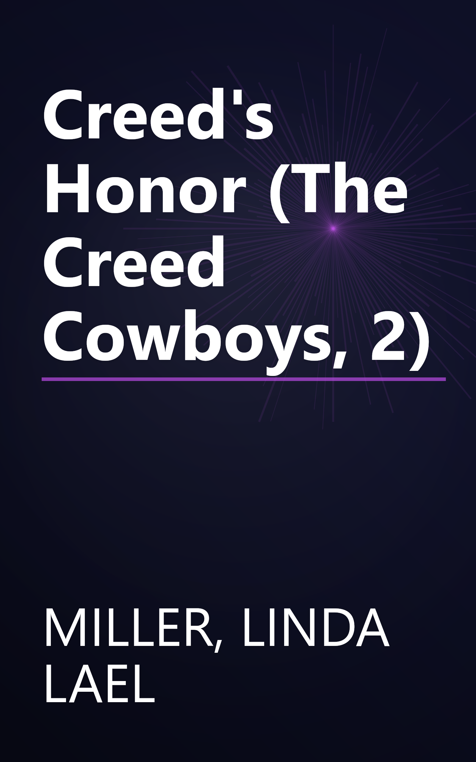 Creed's Honor (The Creed Cowboys, 2) book cover