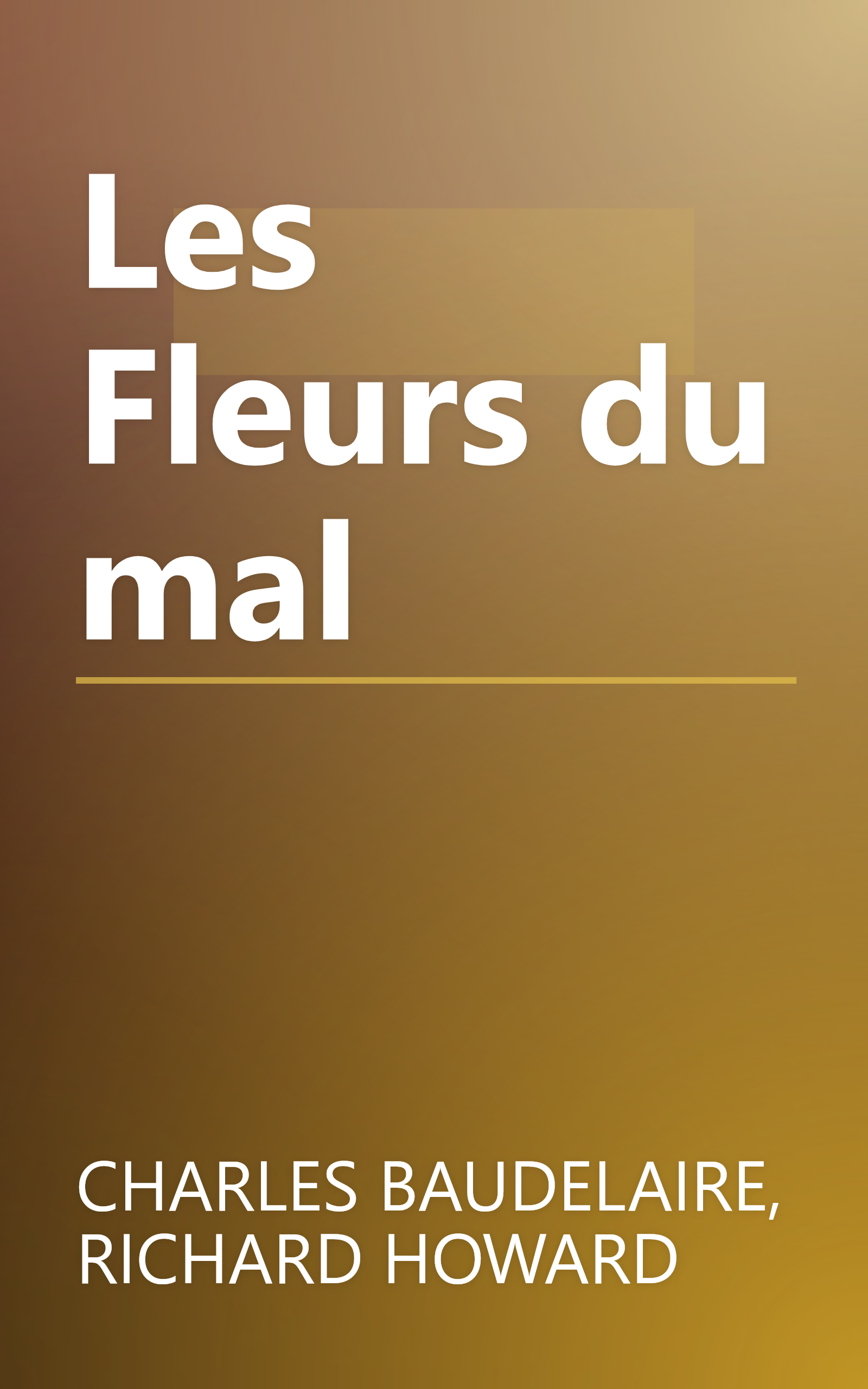 Les Fleurs du mal book cover