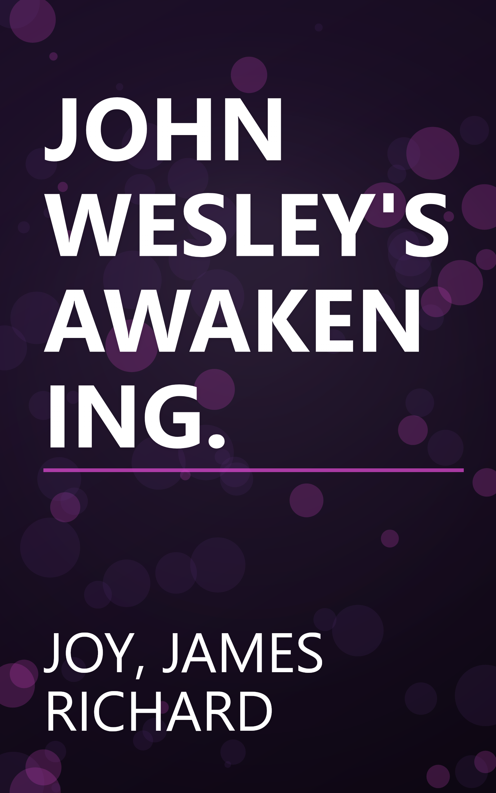 JOHN WESLEY'S AWAKENING. book cover