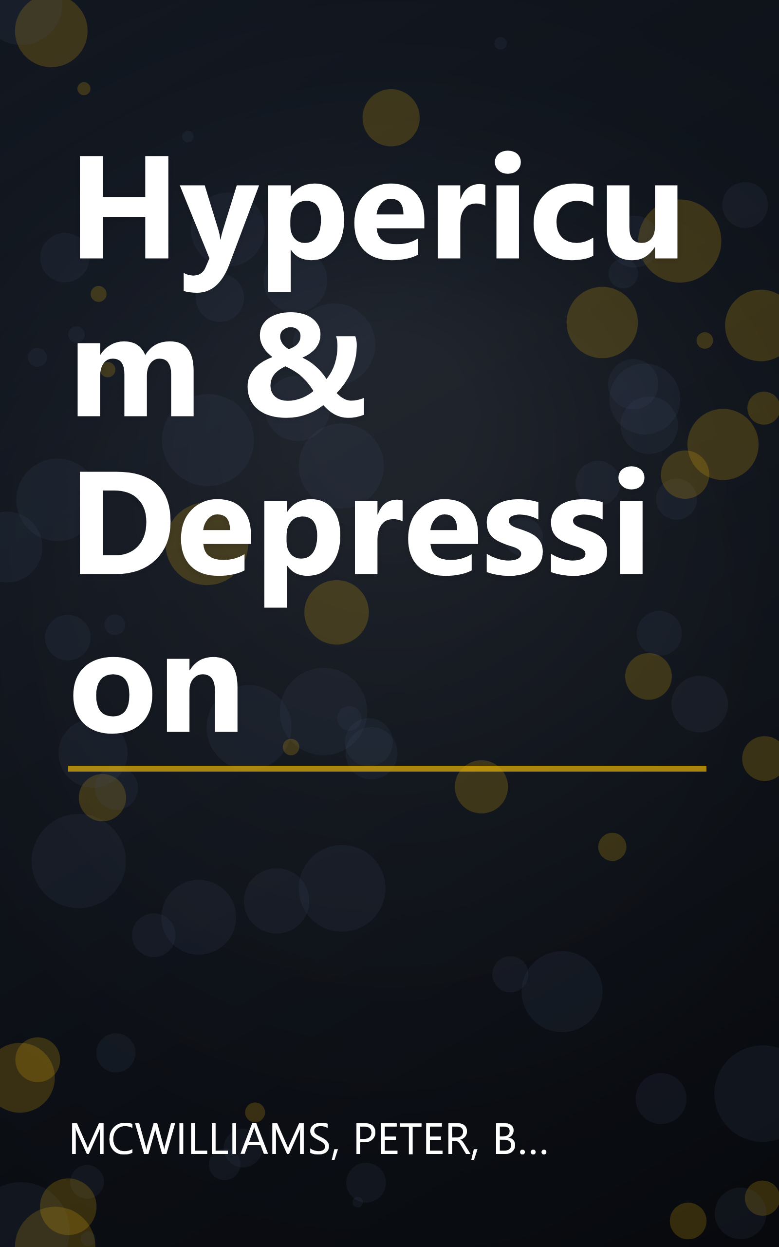 Hypericum & Depression book cover