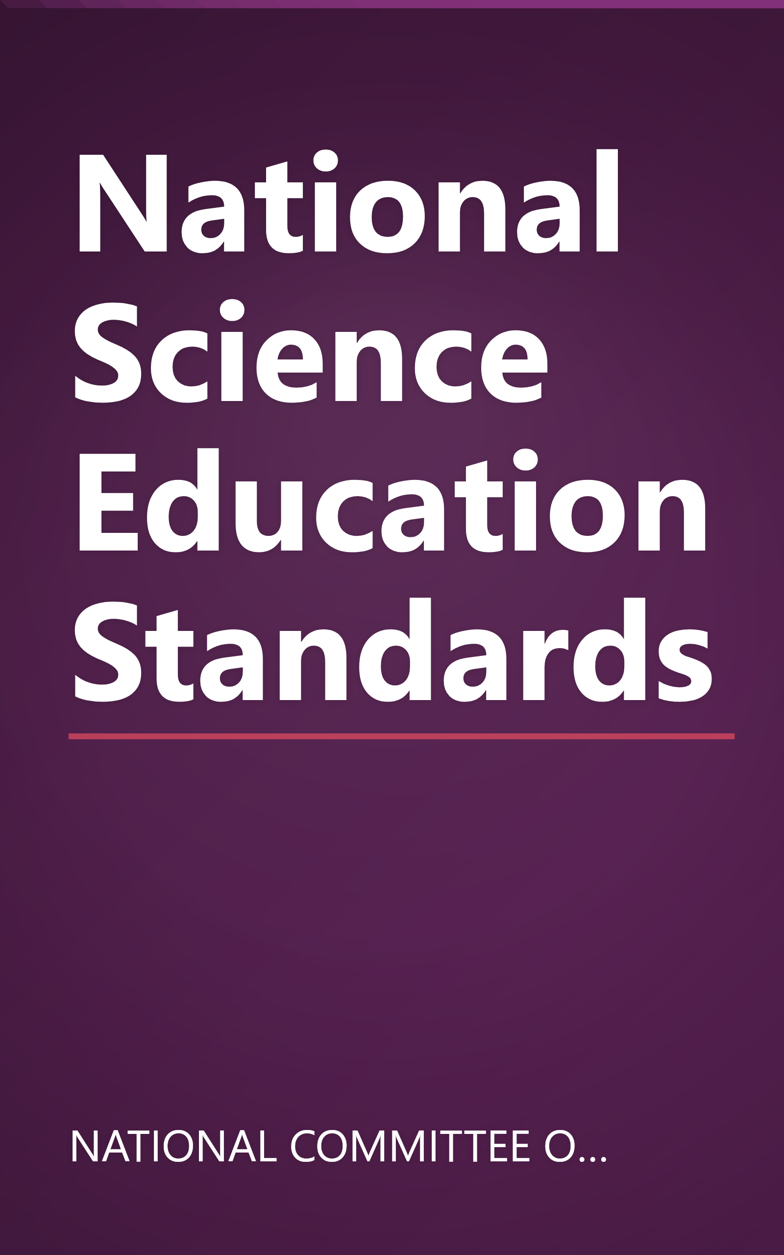 National Science Education Standards book cover
