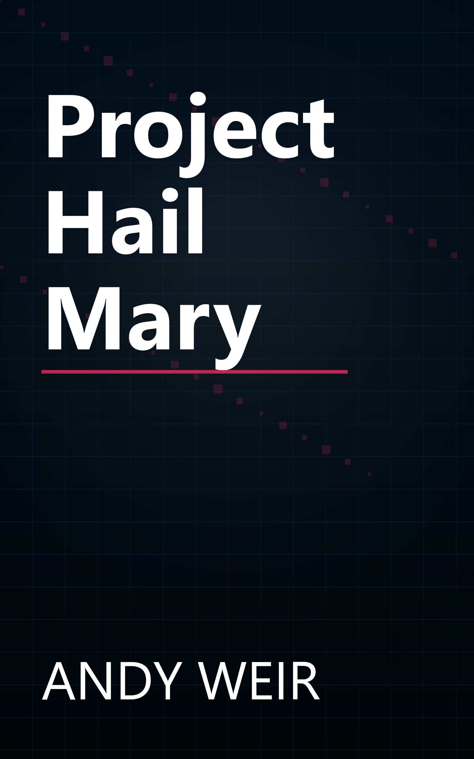 Project Hail Mary book cover