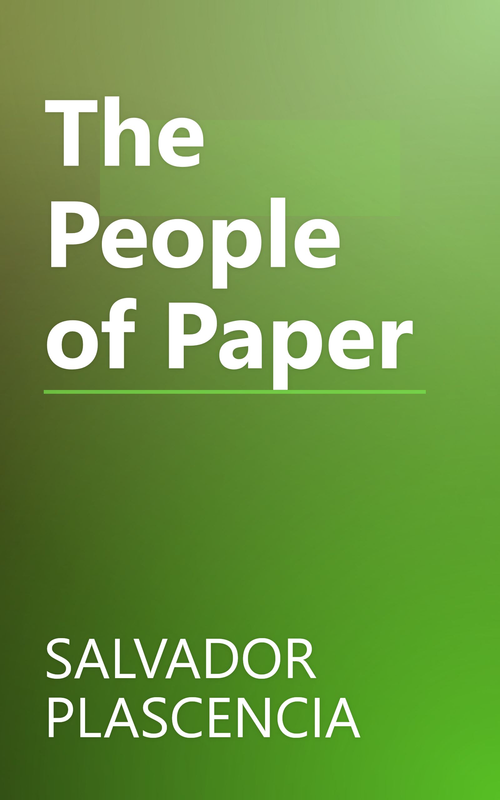 The People of Paper book cover